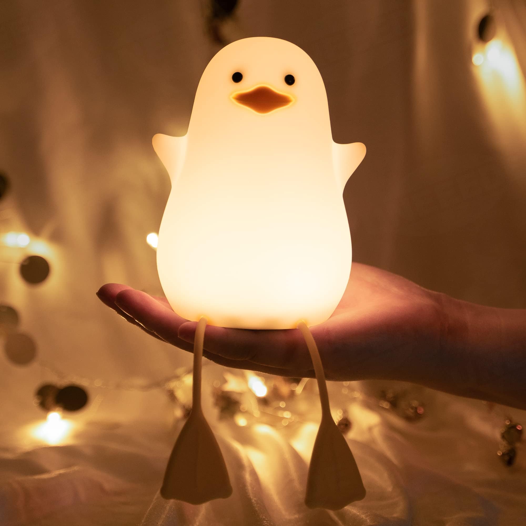 UNEEDE Cute Night Light for Kids, Kawaii SEEGUGUL Silicone Squishy ...