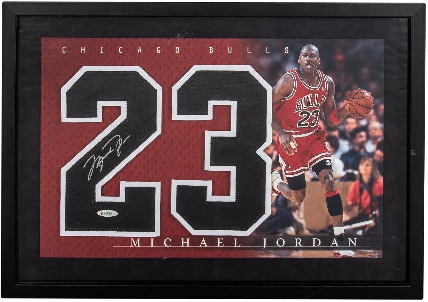 Michael Jordan Signed Jersey Numbers #23 Display Upper Deck UDA COA ...