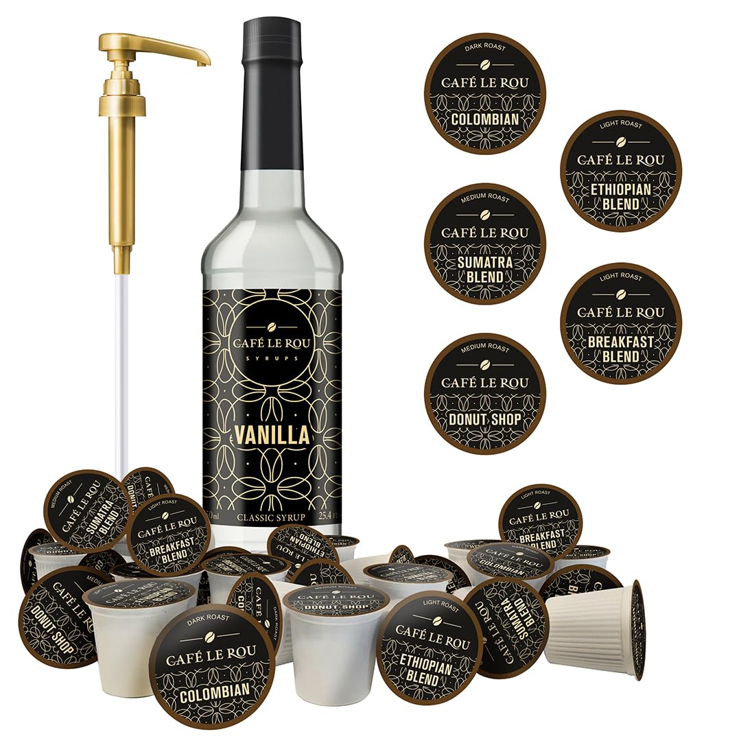 Amazon.com: "NEW" Vanilla Coffee Syrup 1 Bottle (25.4oz / 750ML) Plus ...