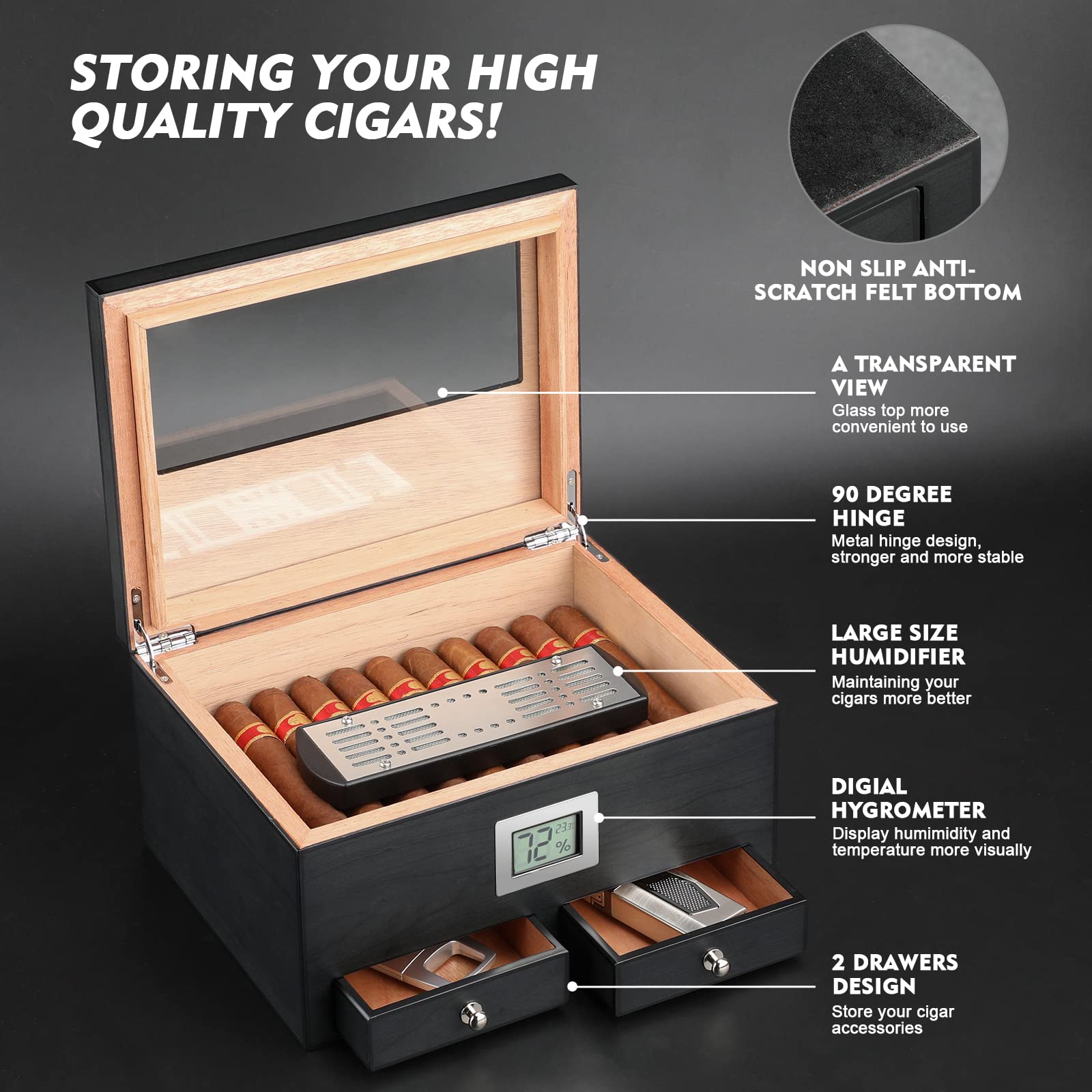 Snapklik.com : FANKAI Cigar Humidor