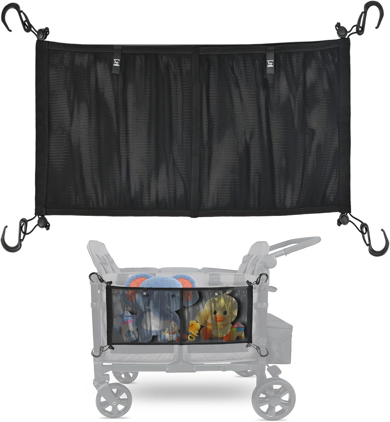 Amazon.com: HX AURIZE Stroller Wagon Cargo Net and Organizer Wagon ...