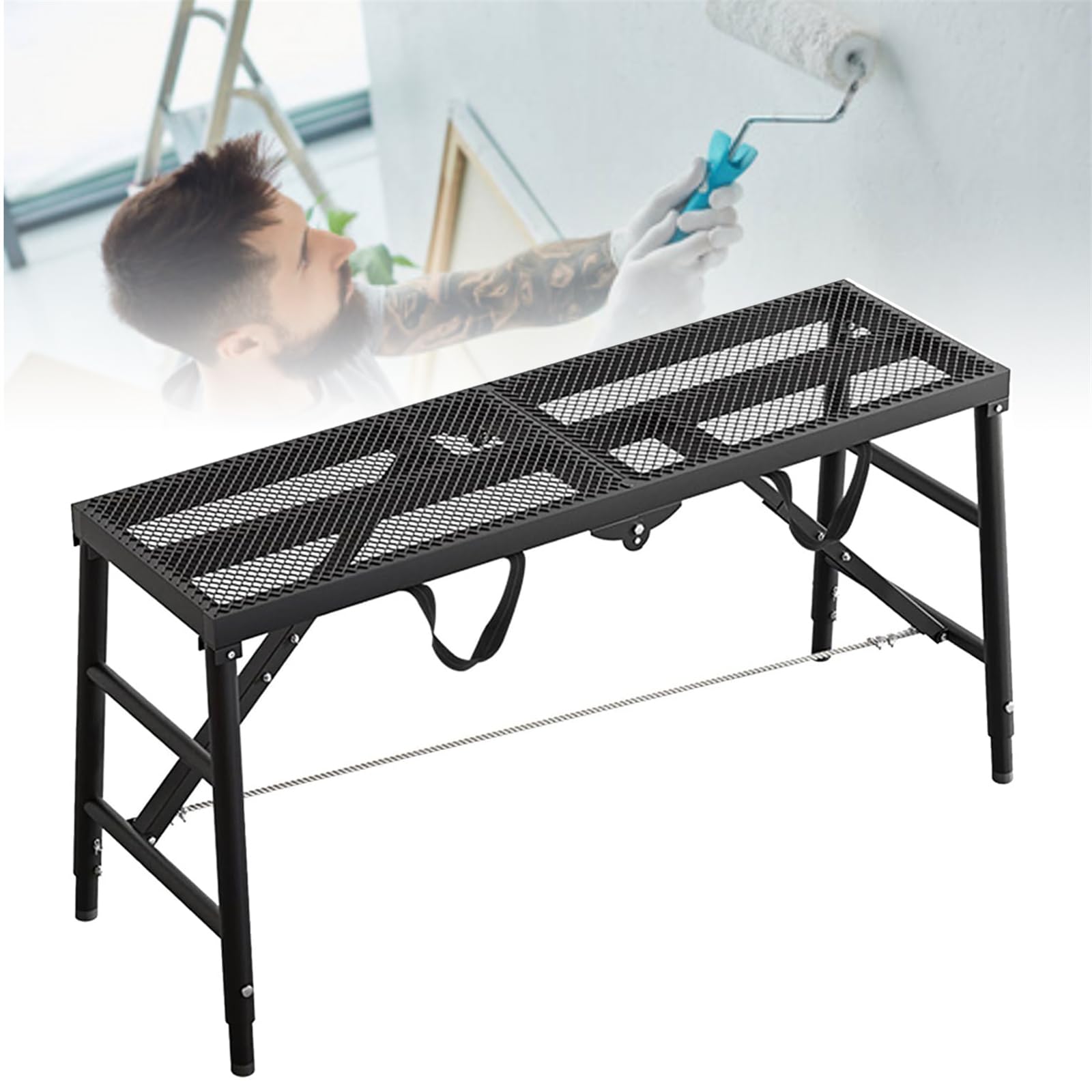 Amazon.com: Portable Scaffolding Equipment, Multipurpose Folding Step ...