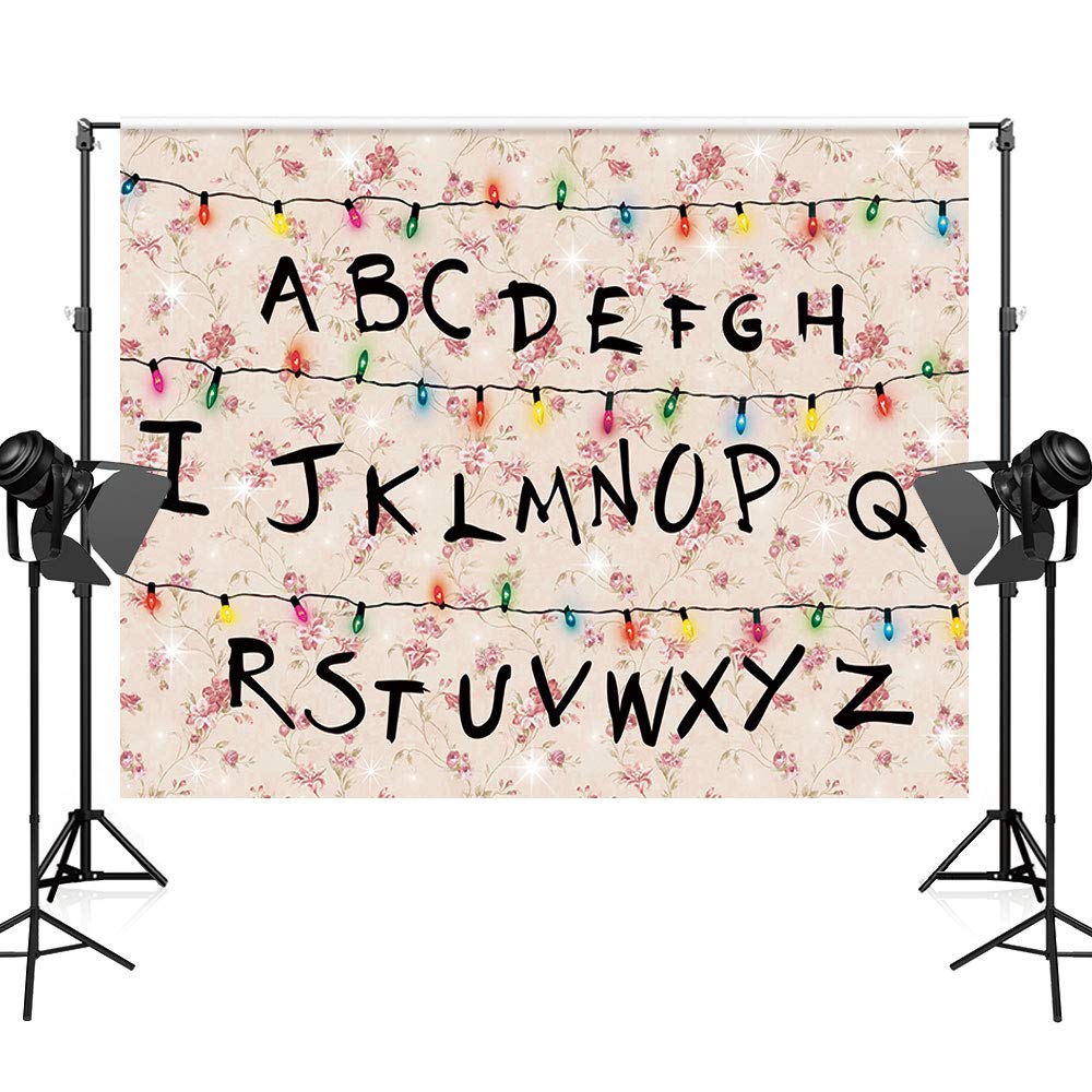 Buy Maijoeyy 5x3ft Stranger Things Backdrop for Kids Birthday Lights ...