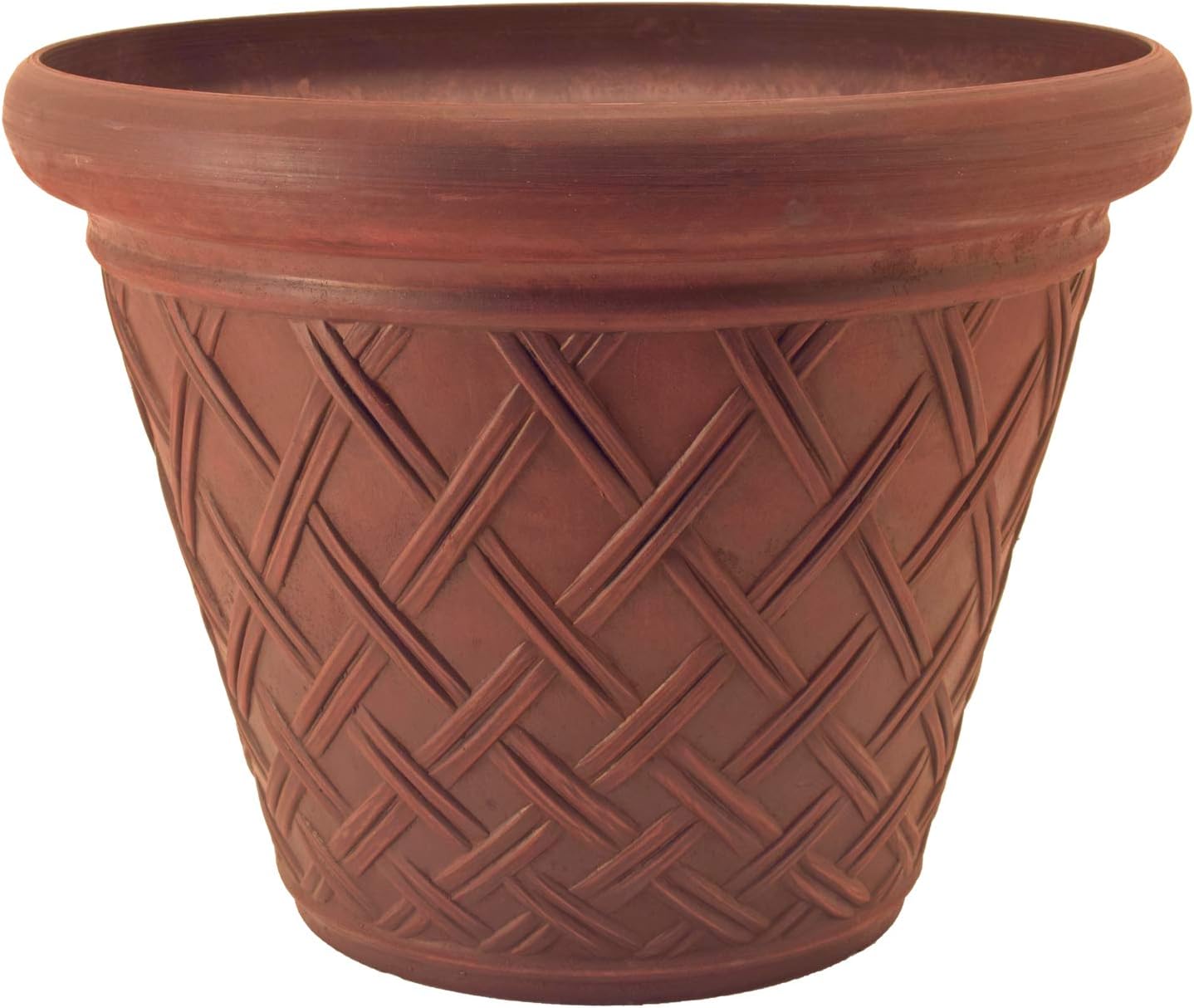 Amazon.com: Crescent Garden Brunello Planter, Classic Rolled-Rim Plant ...