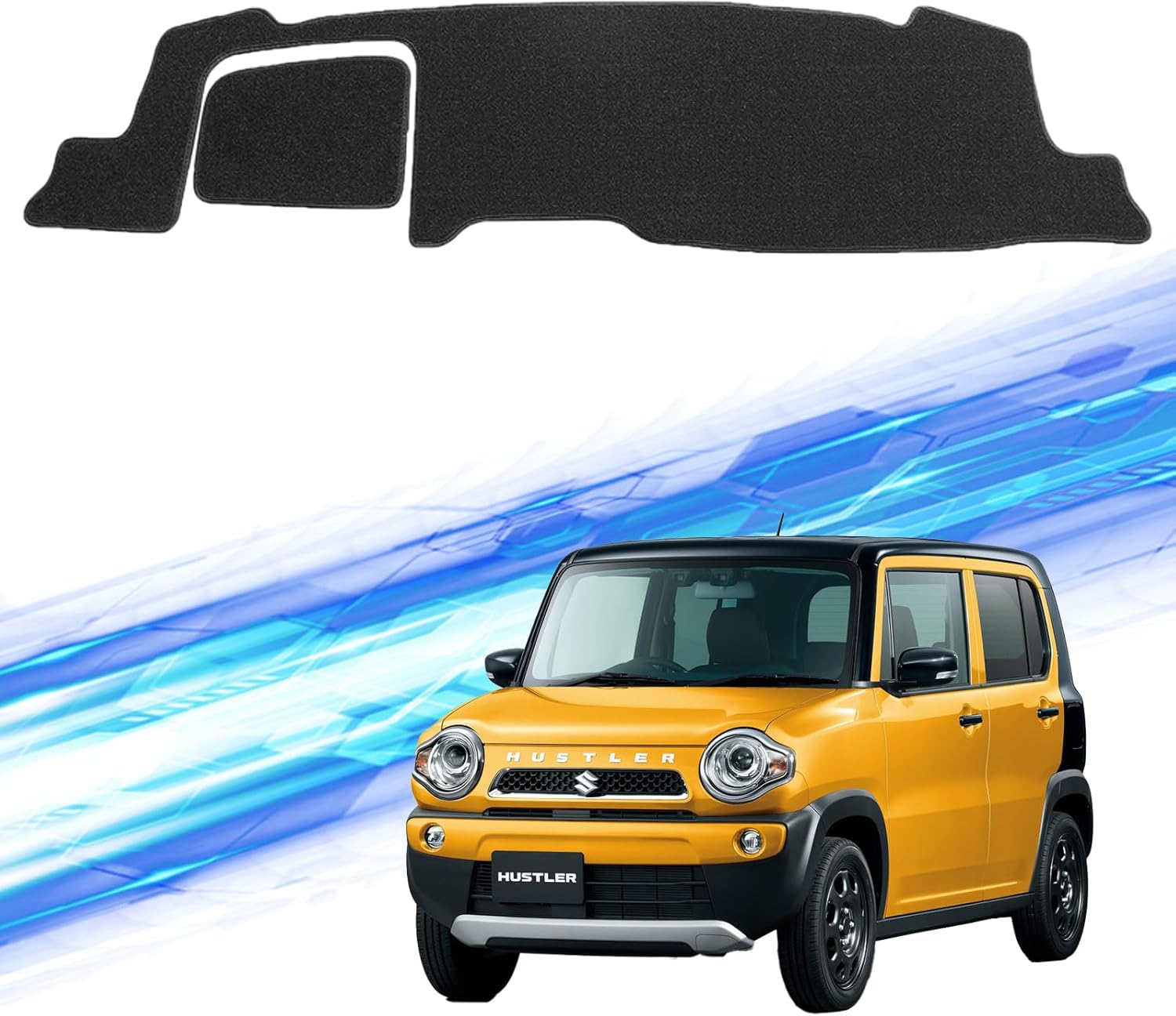 Amazon | WeCar ダッシュボードマット スズキ ハスラー2代目 MR52S MR92S 2020 2021専用 ダッシュマット ダッシュボードカバー 紫外線パッド ズレ防止 ...