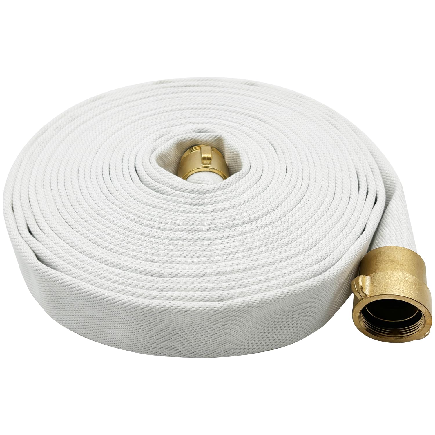 Snapklik.com : BITOTU Fire Hose, White, 1-1/2 Inches X 50 Lay Flat ...