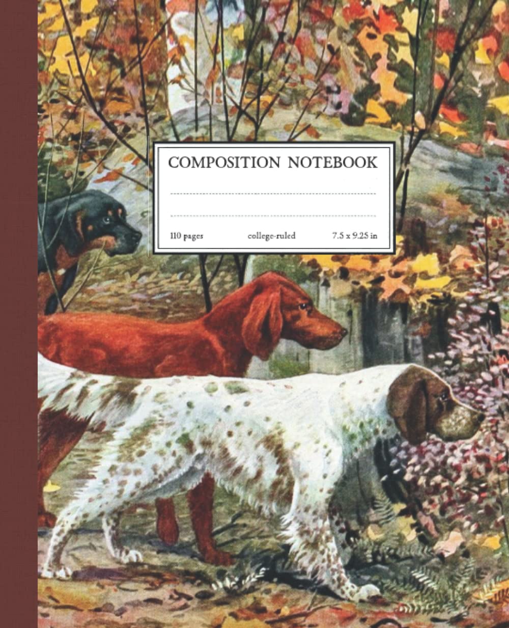 Setter Composition Notebook: College Ruled Lined Journal, Convenient 7. ...