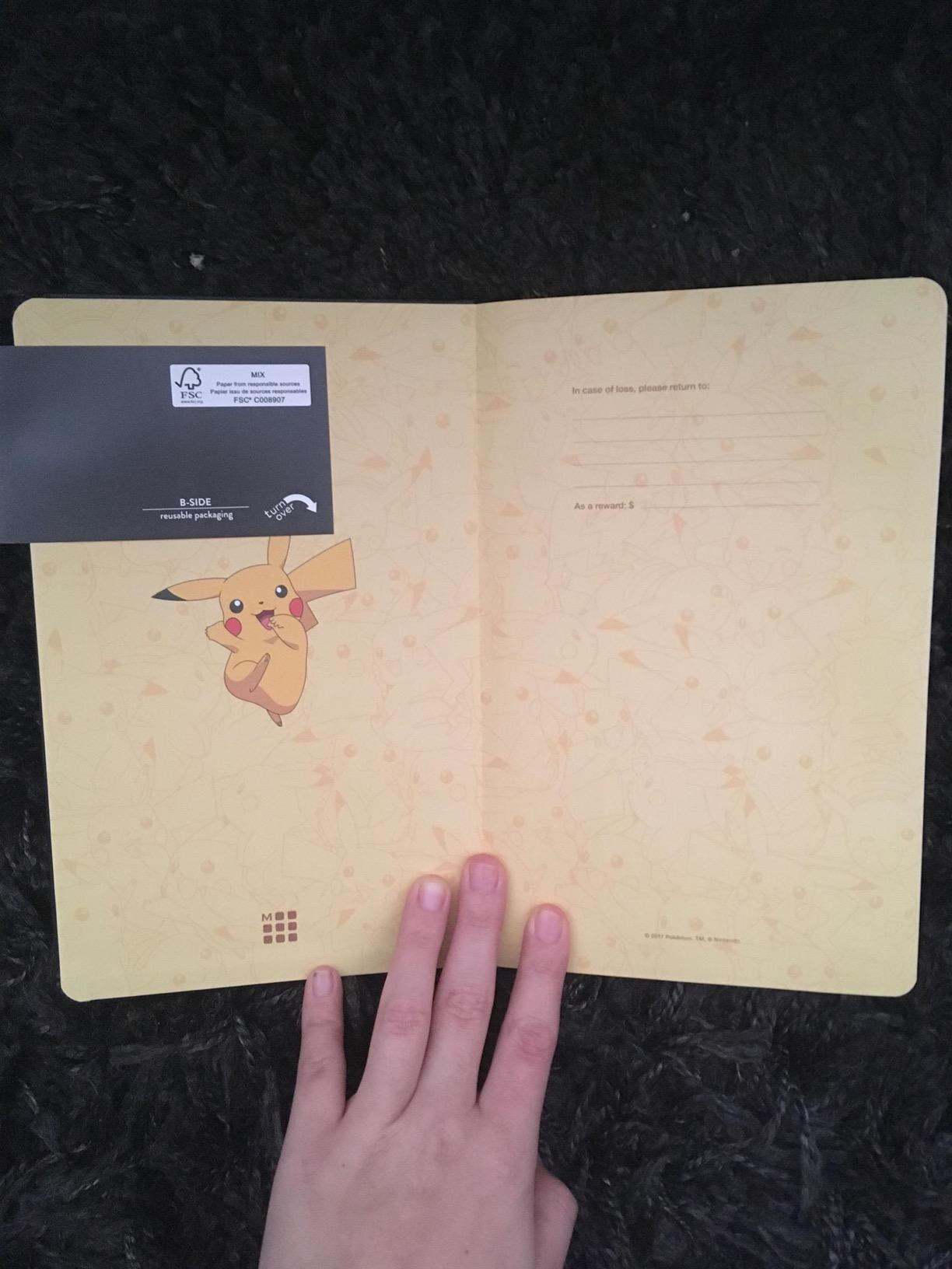 Moleskine Limited Edition Notebook Pokemon Large Ruled Pikachu ...