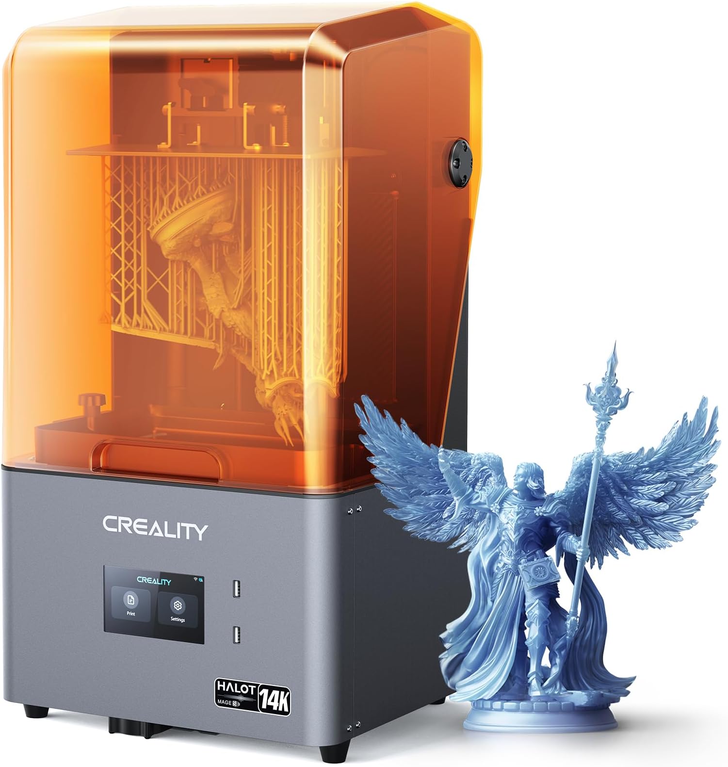 Creality Resin 3D Printer Halot Mage S 14K Bundle with Activated Carbon ...