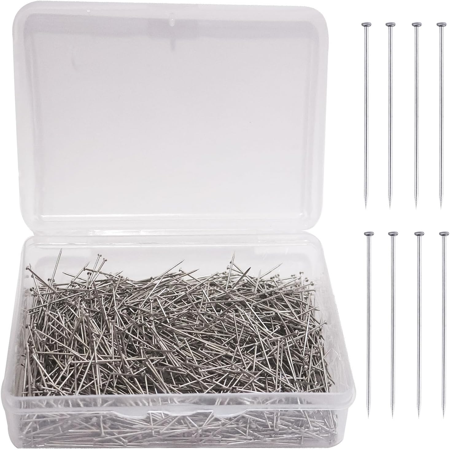 Amazon.com: #17 Steel Extra Fine Satin Pins 1/2 Lb Premium Nickel ...