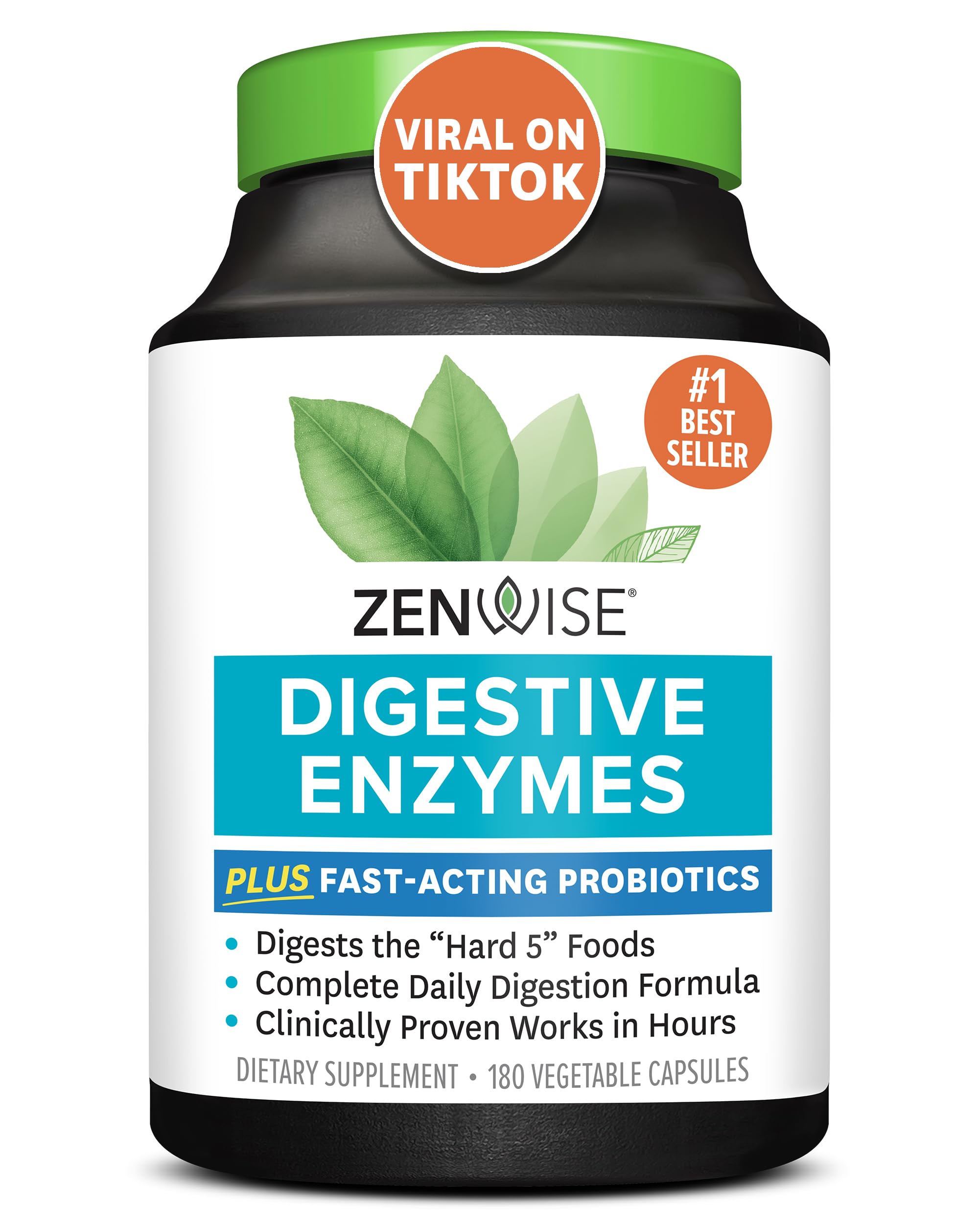 Buy Zenwise Digestive Enzymes - Probiotic Multi Enzymes with Probiotics ...