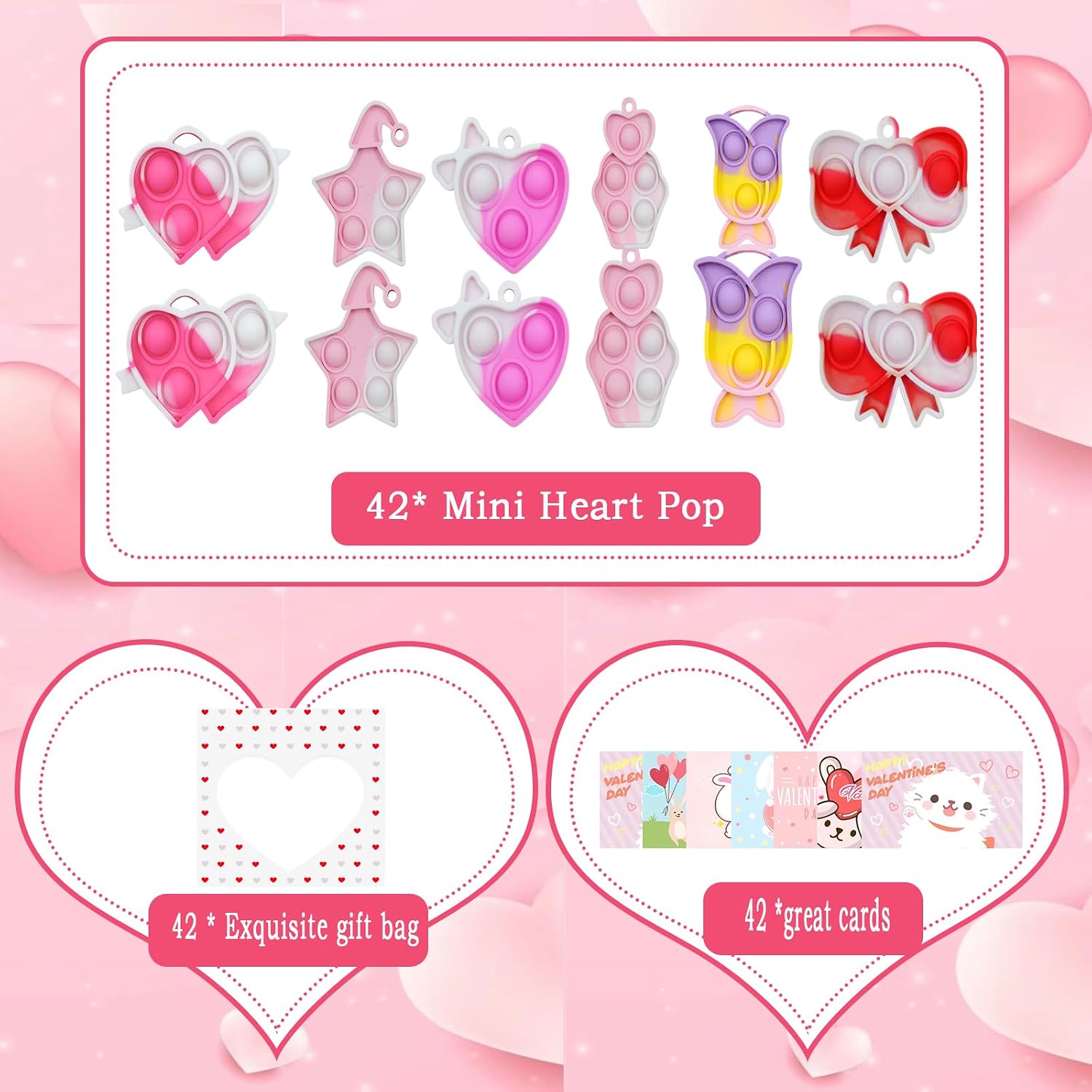 FAXUZIE 126 piezas de regalos para el día de San Valentín para niños ...