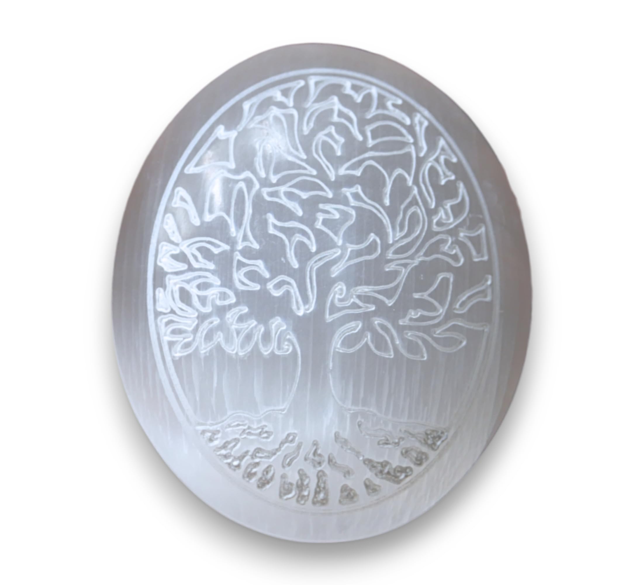 Amazon.com: Xen Minerals Palm Stone with Tree of Life Engraving – Small ...