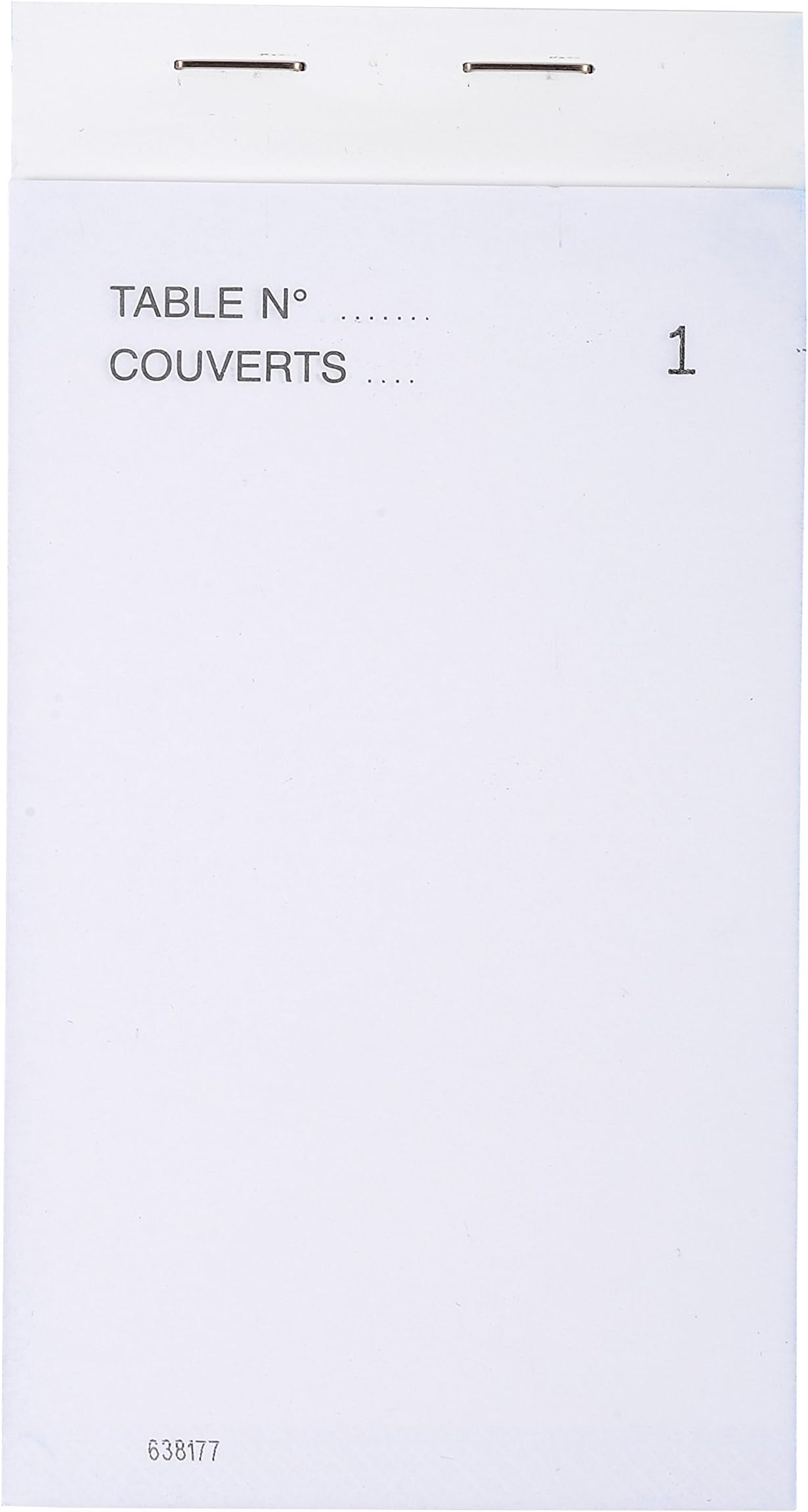 Exacompta - Ref. 96201E - 1 Waiter Pad 50 carbonless sheets numbered in ...