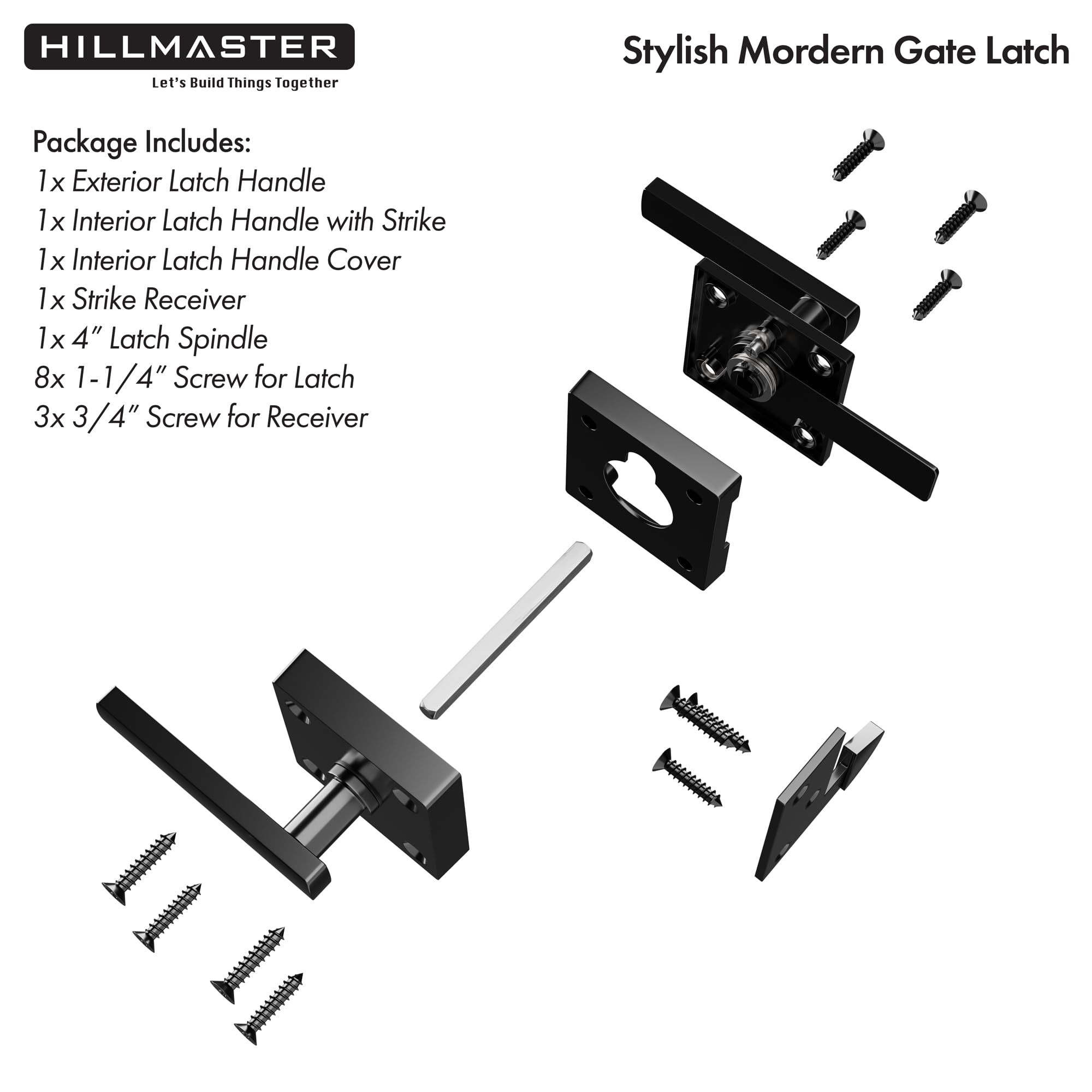 Snapklik.com : Double Sided Gate Latch For Wooden Fence,Heavy Duty ...