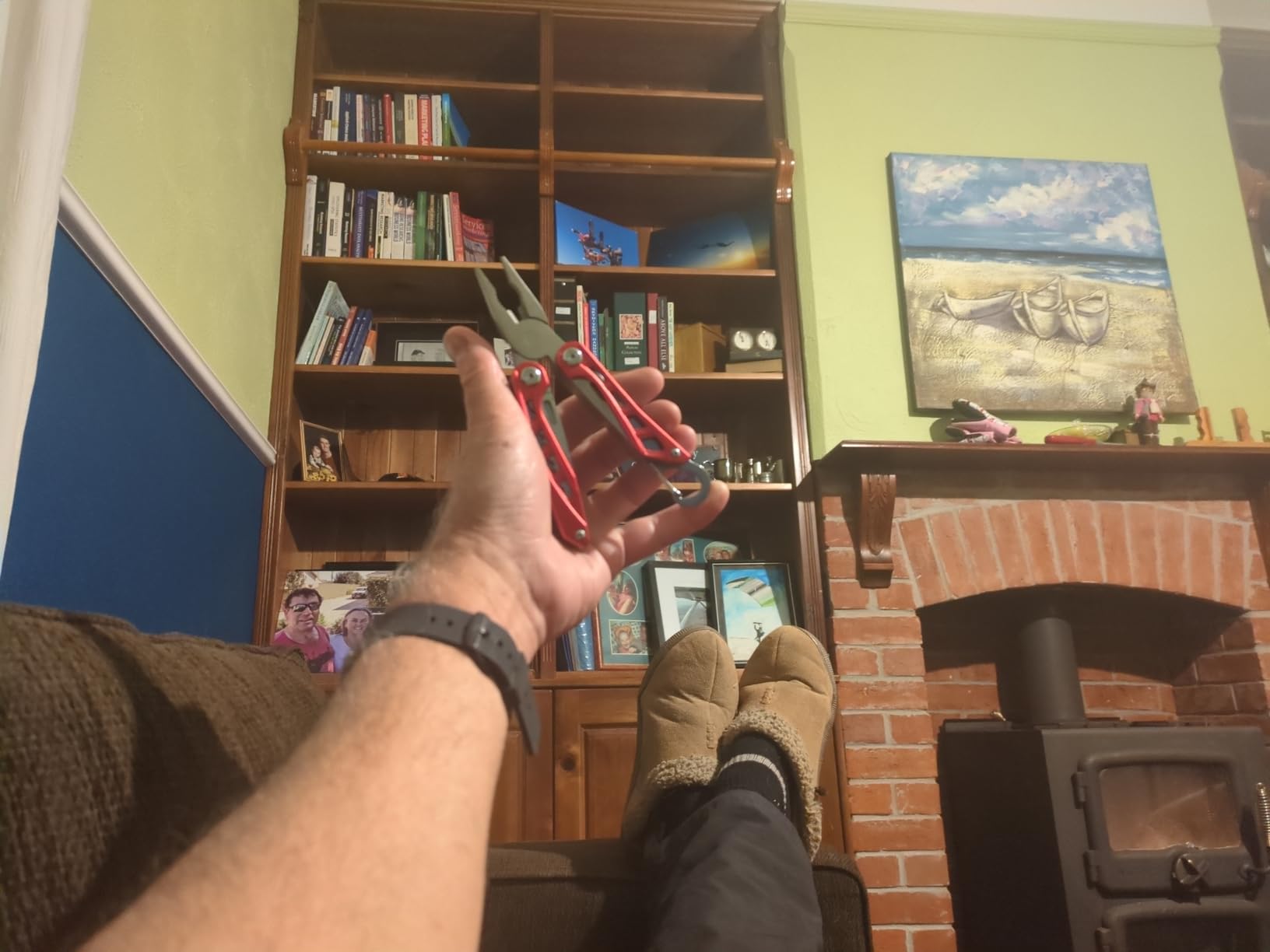 Amazon Basics 8-in-1 Stainless Steel Multitool Safety Lock with Nylon ...