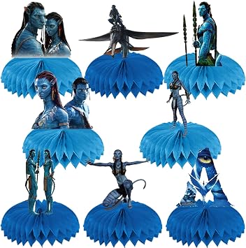 Amazon.com: 8Pcs Avatar 2 Birthday Party Supplies, Avatar 2 Theme Table ...