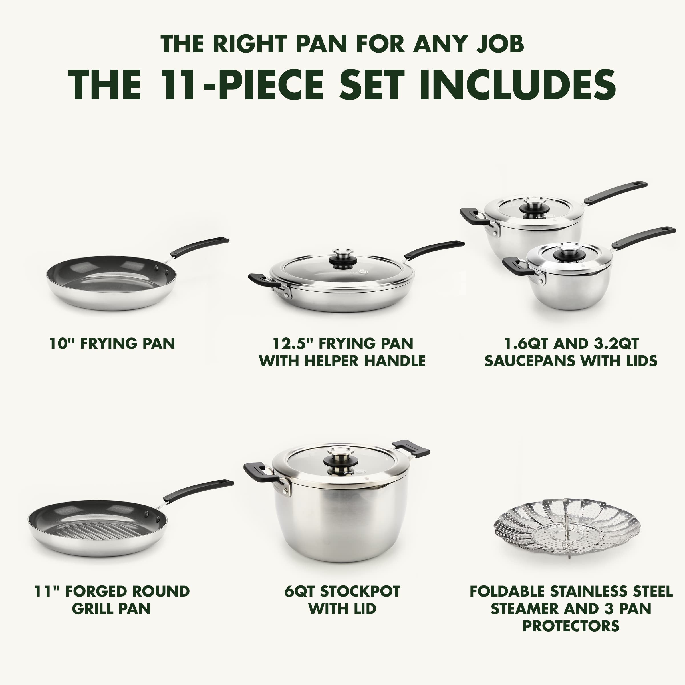 Snapklik.com : Levels Stackable Tri-Ply Stainless Steel, Healthy ...