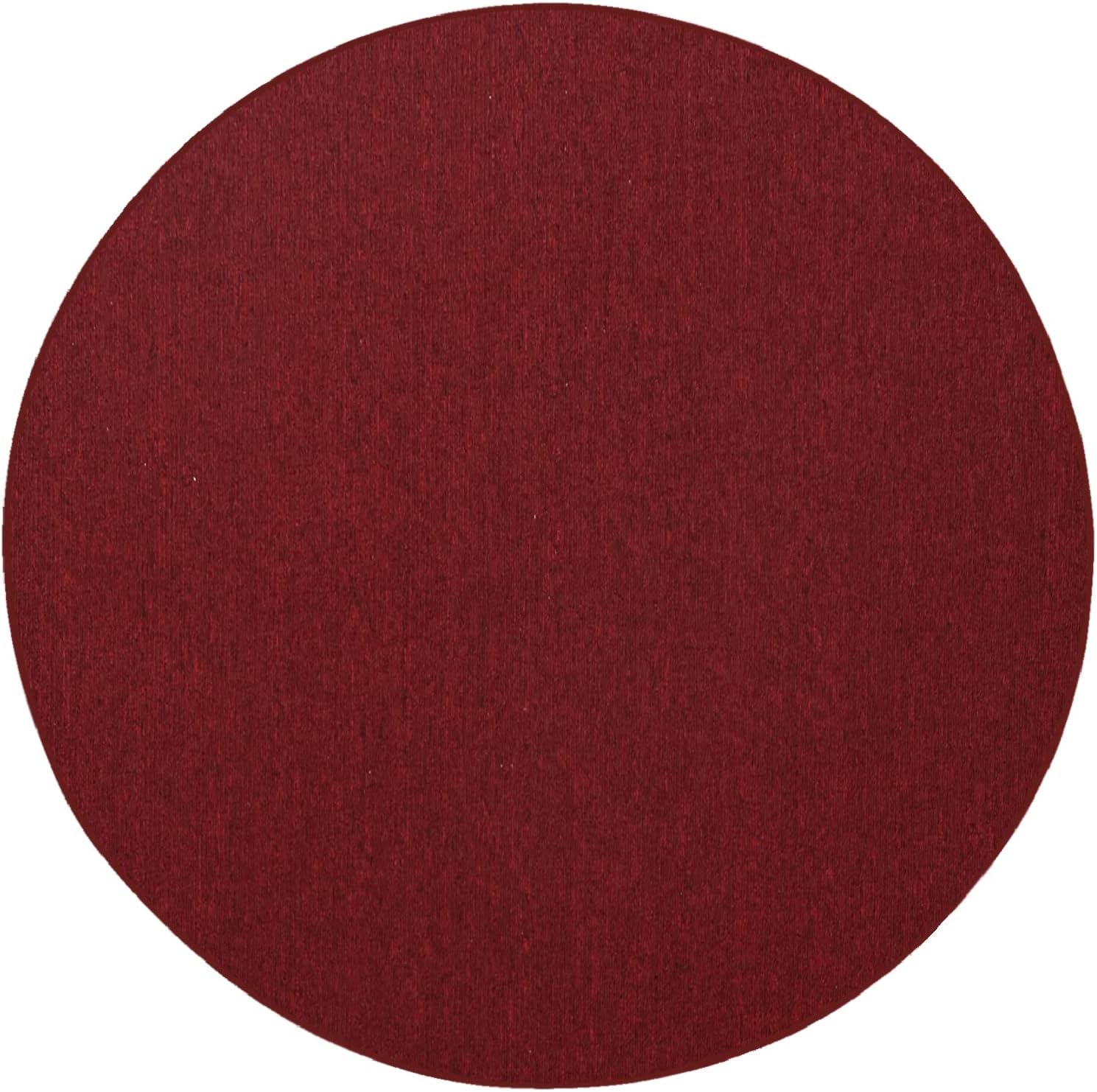 Amazon.com: Pet Friendly Solid Color Area Rugs Red - 3' Round, Indoor ...