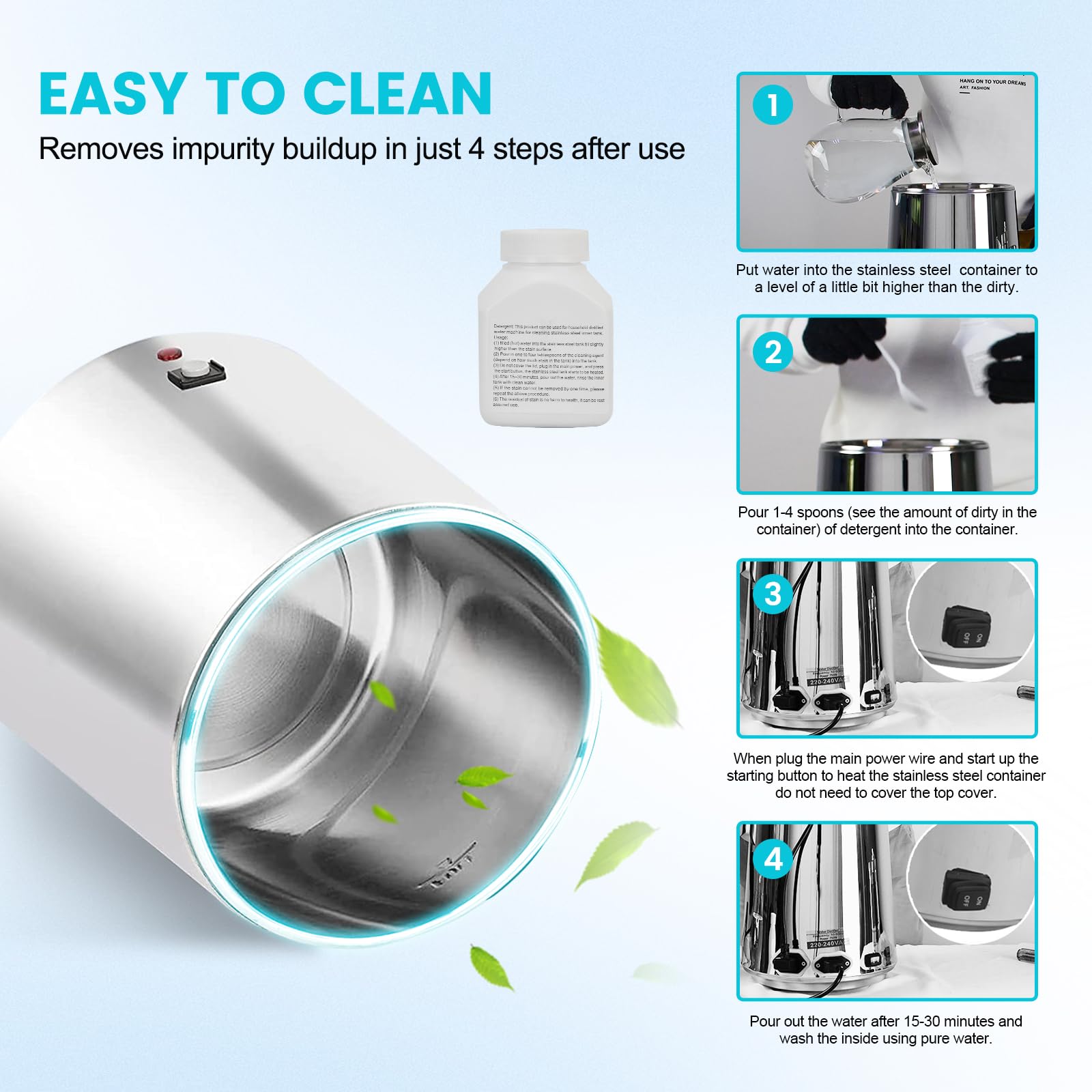 Snapklik.com : Water Distiller 1 Gallon Distilled Water Machine ...