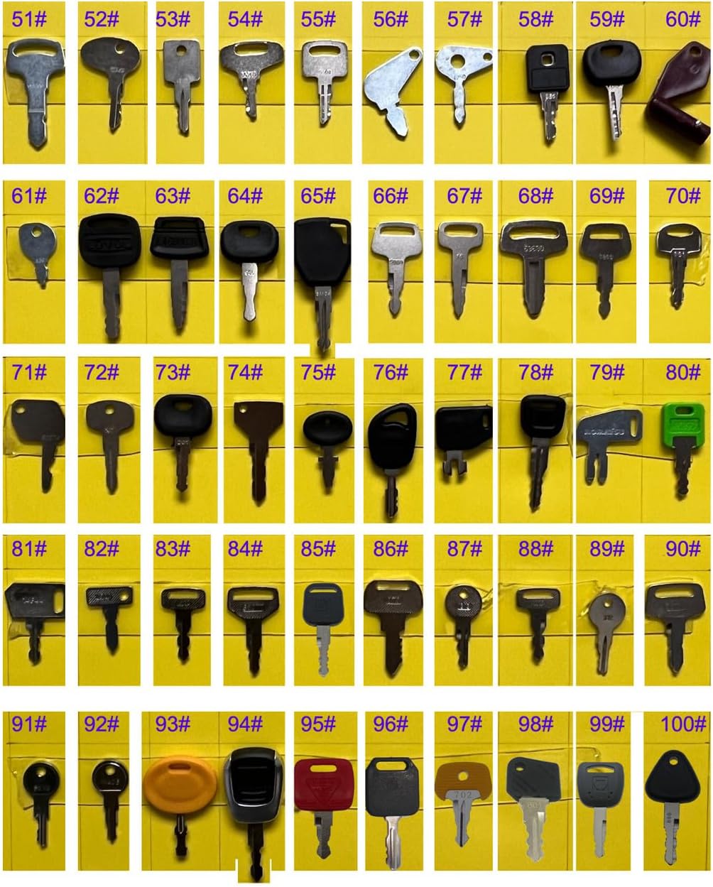 Amazon.com: 4 Pack 58# 961 214-961 Ignition Keys for Ditch Witch 1330 ...