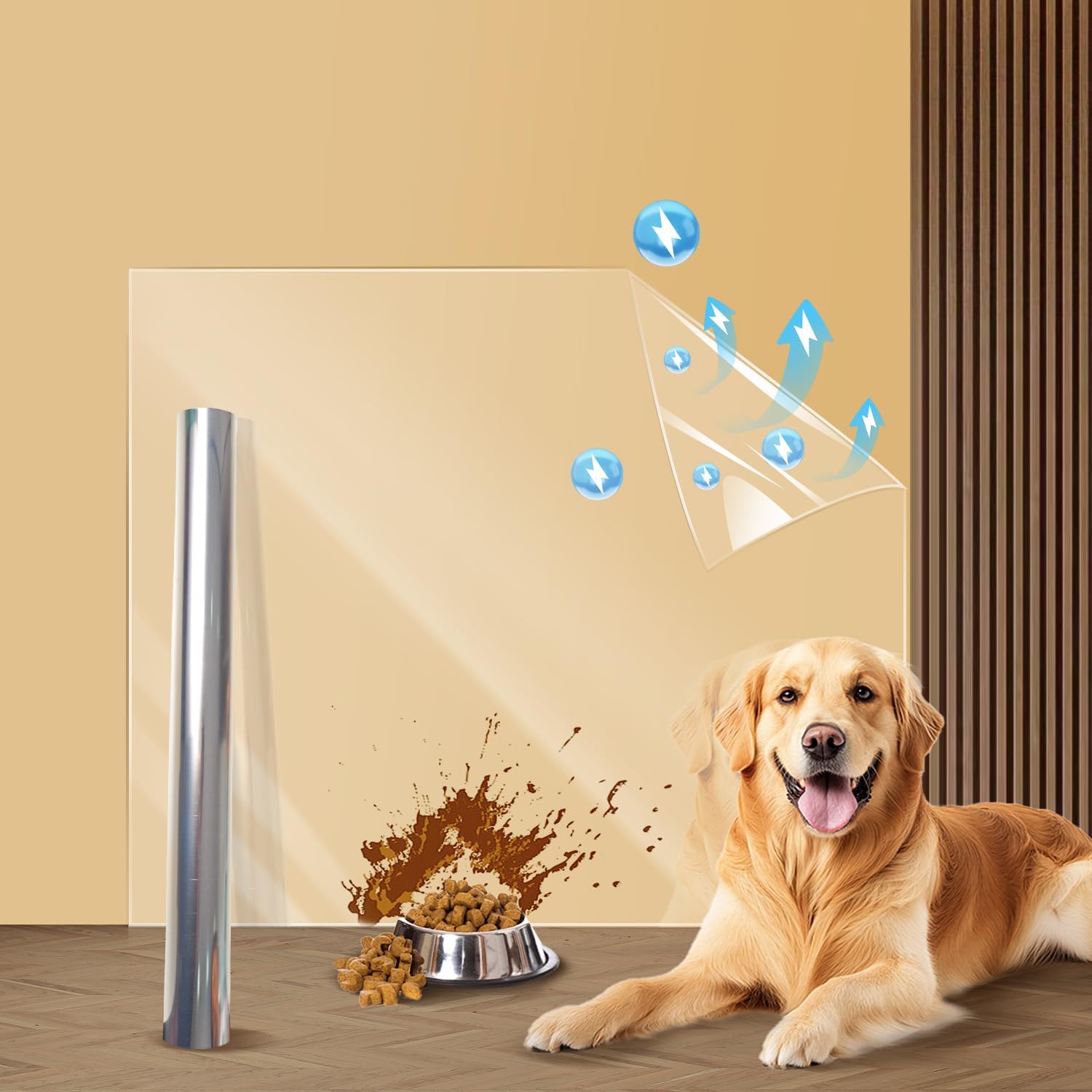 Amazon.com: Clear Contact Paper,Transparent Electrostatic Absorption ...