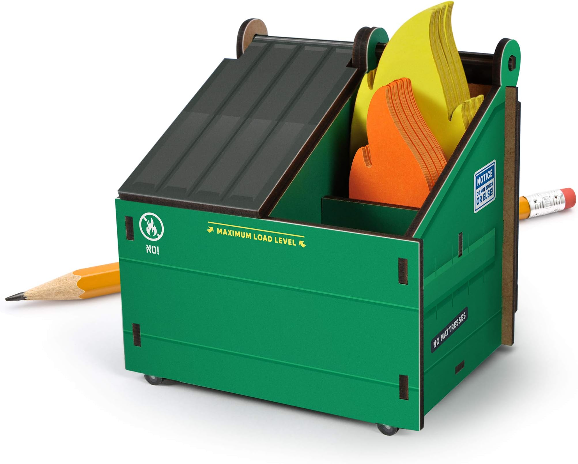Amazon.com : Genuine Fred Desk Dumpster Pencil Holder with 100+ Flame ...