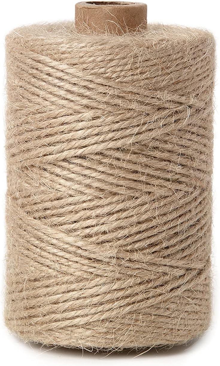 Amazon.com: 377 Feet Natural Jute Twine Best Arts Crafts Gift Twine ...