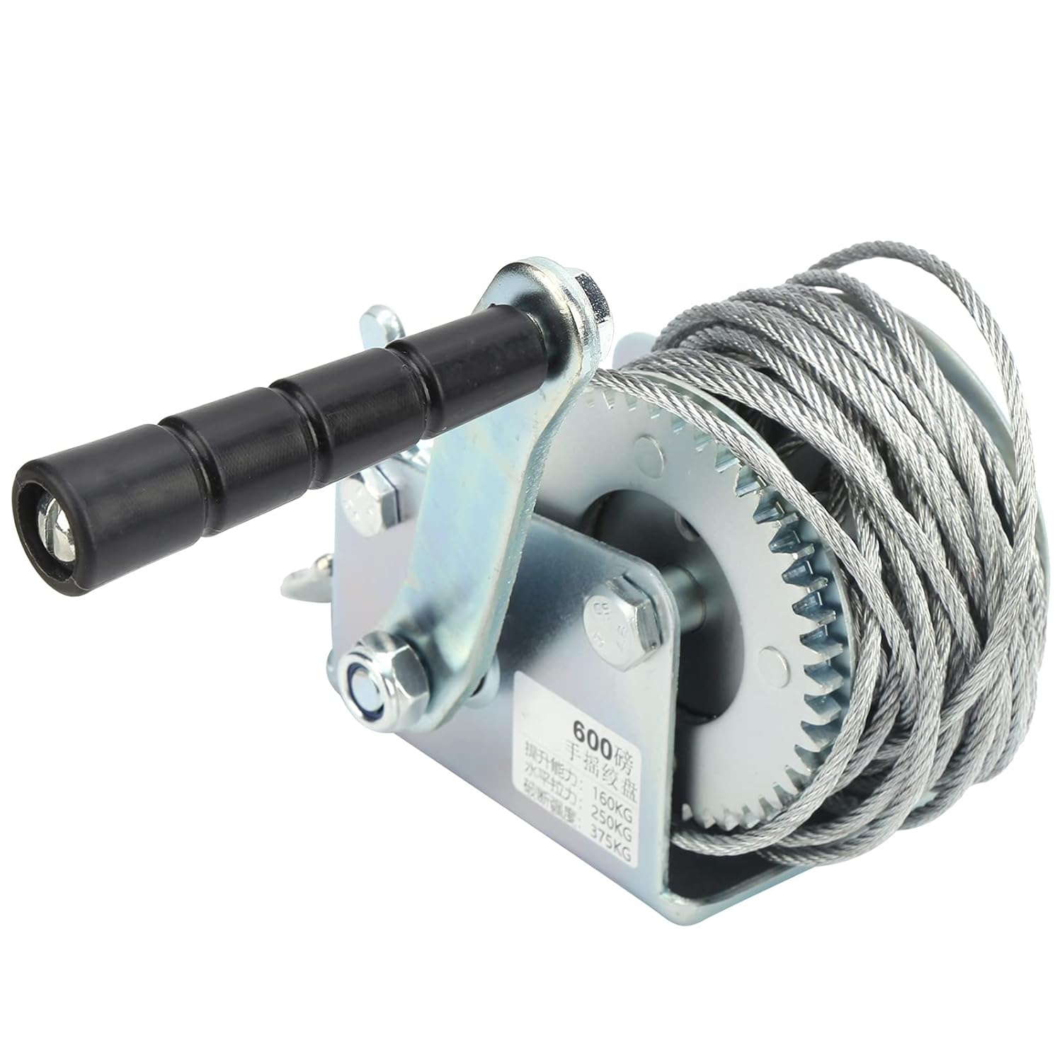 THE MARS Self Locking Winches, Rubber Handle Hand Winch with Brake ...