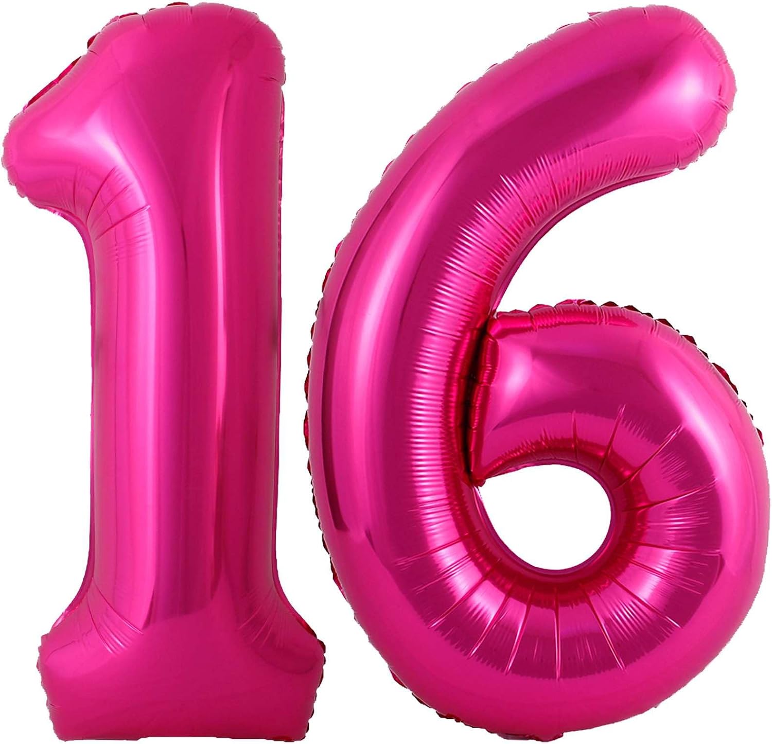 Amazon.com: 40 Inch Hot Pink 16 Number Balloon 61 Large Size Jumbo ...