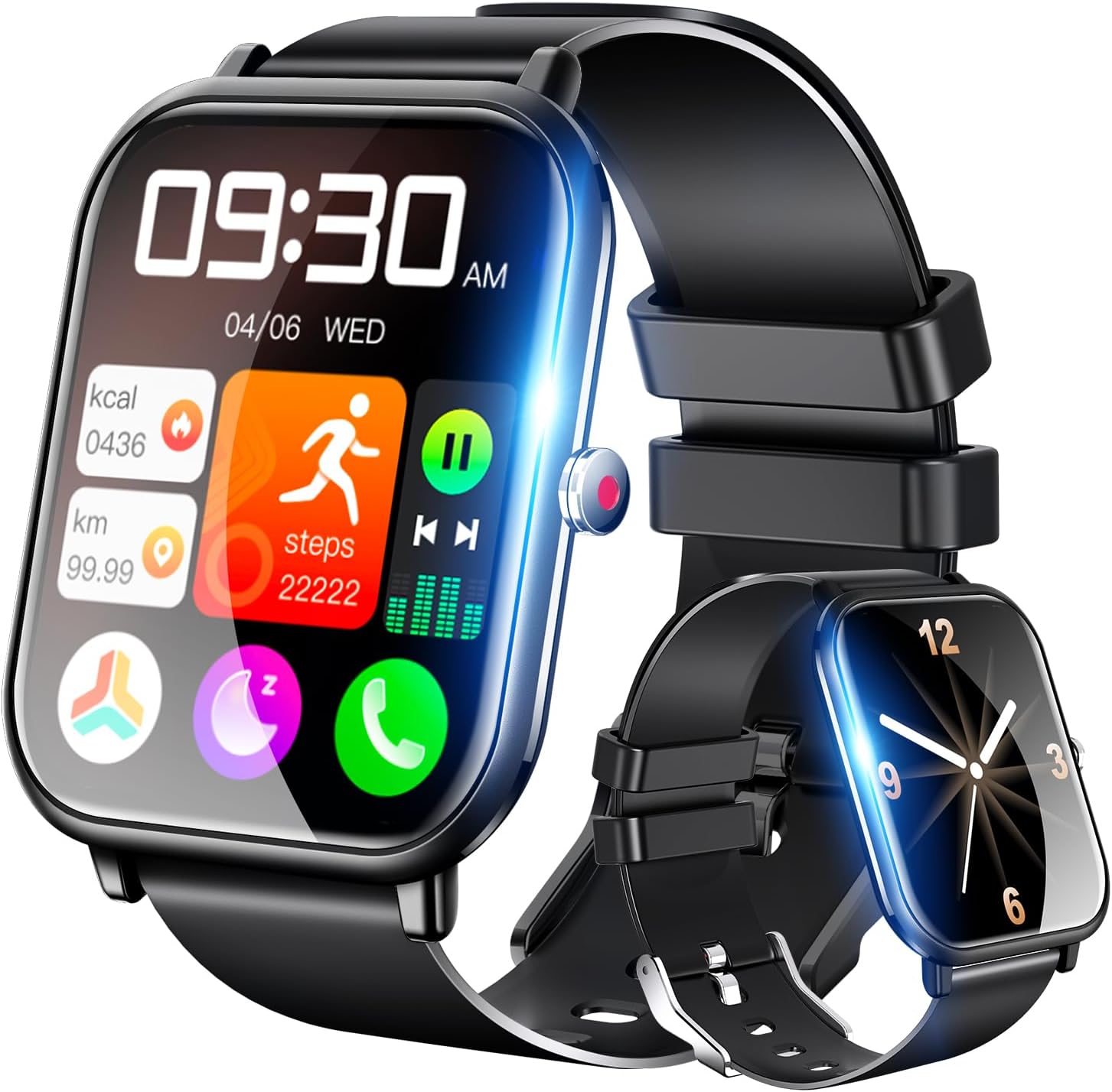Amazon.com: KEEPONFIT Smart Watch, 1.83" Touch Screen Smartwatch with ...