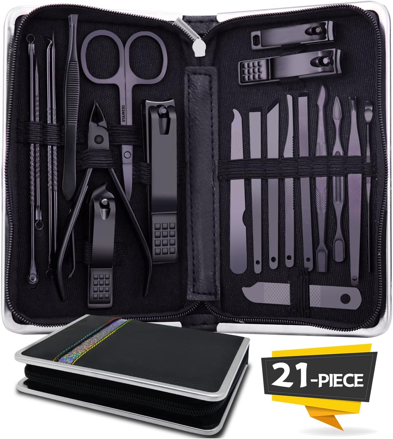 Amazon.com : Nail Clippers Sets High Precisio Stainless Steel Nail ...