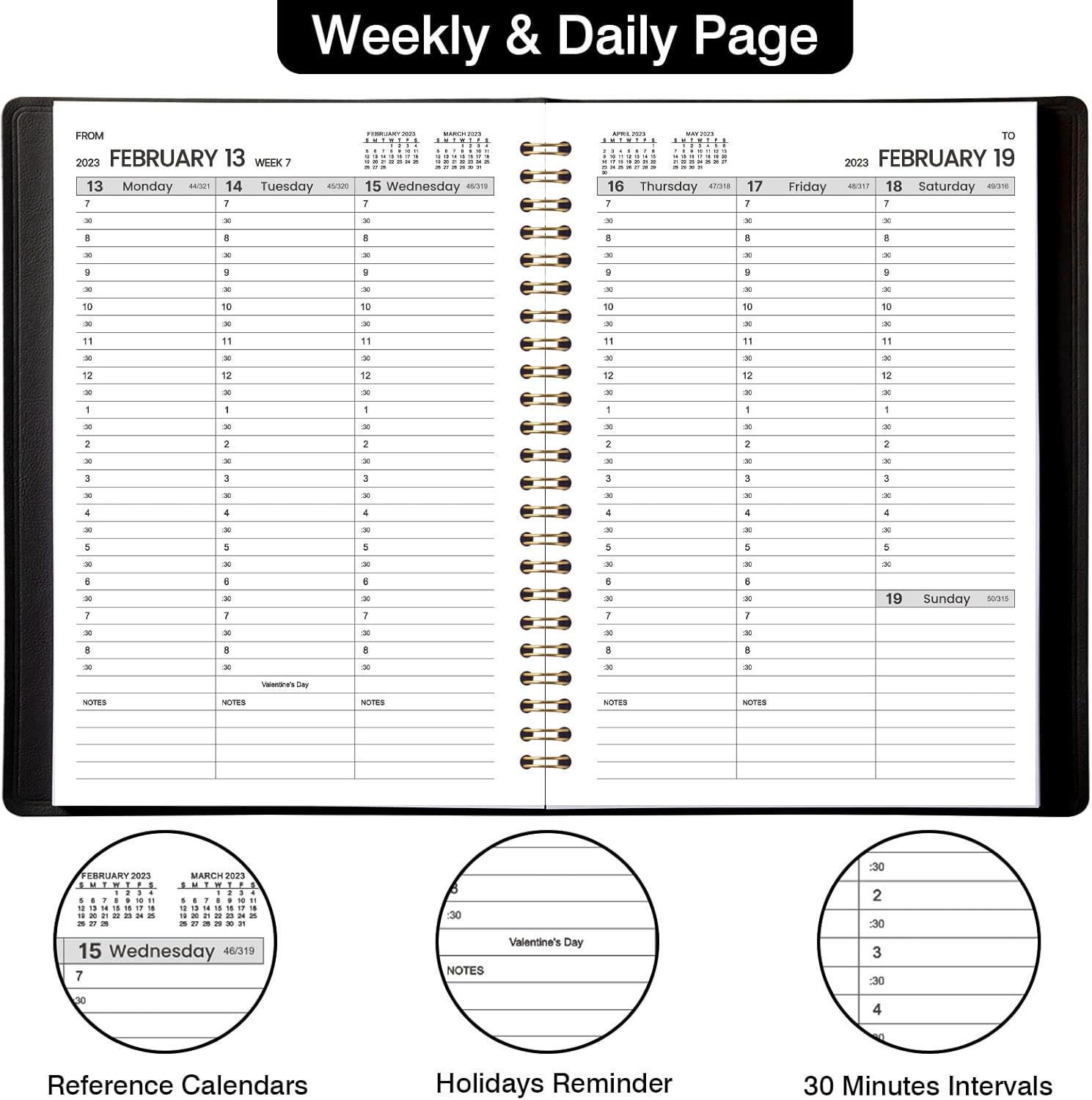 Buy 2023 Weekly Appointment Book - Daily Hourly Planner 2023, 8.67 x 6. ...