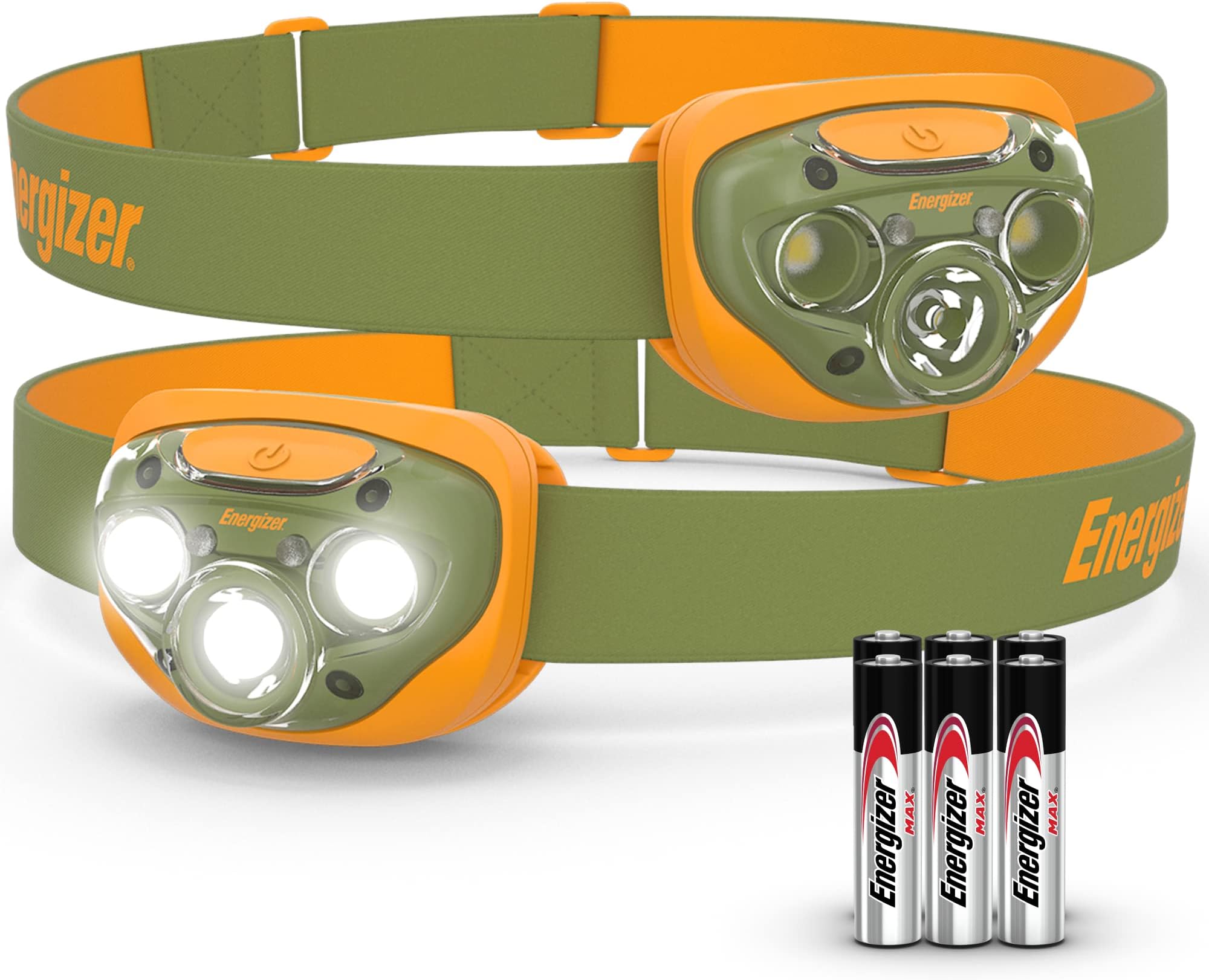 Energizer LED Headlamp PRO (2-Pack), IPX4 Water Resistant Headlamps ...