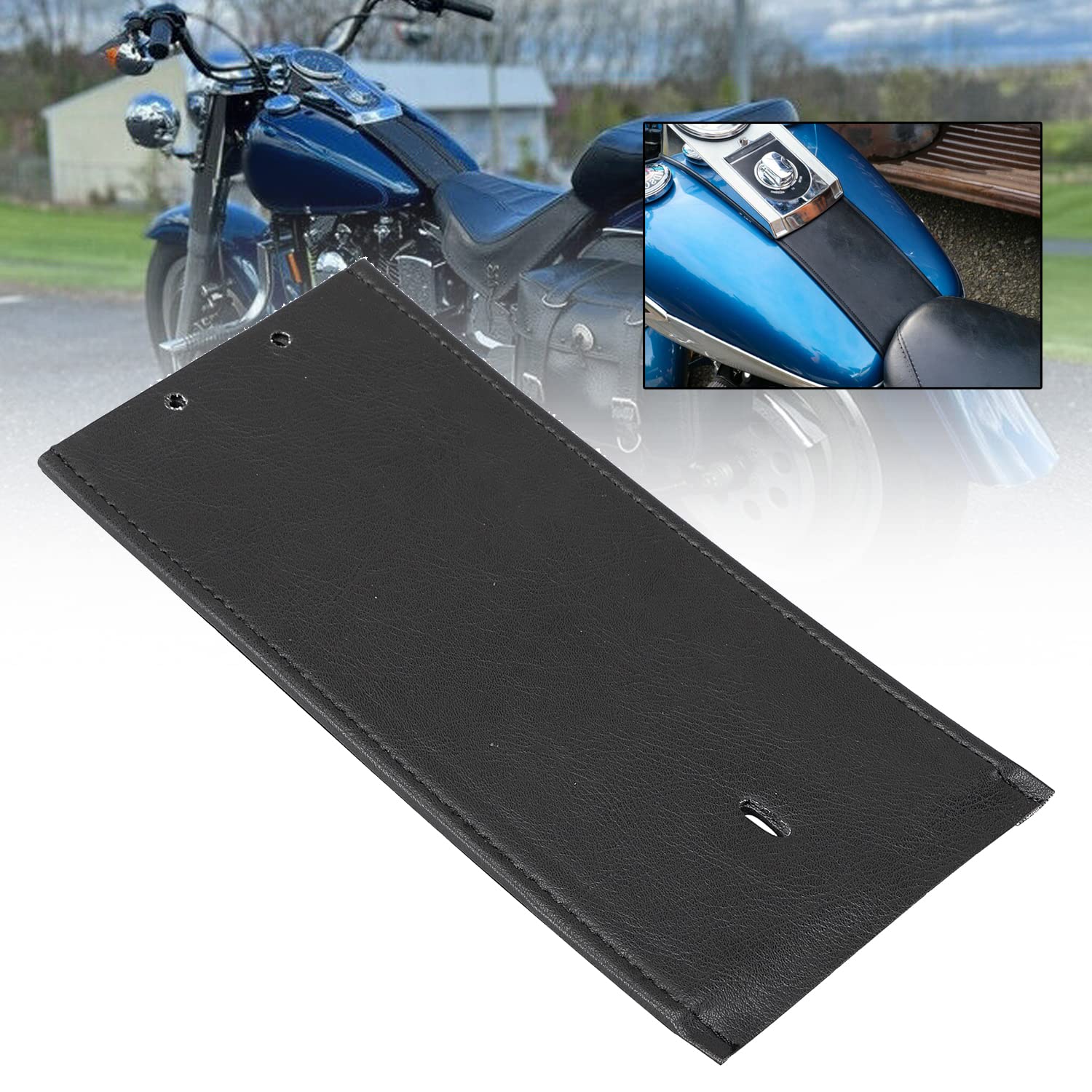 Harley Softail Dash Panel PU Leather Gas Tank Bib For Harley Dyna ...