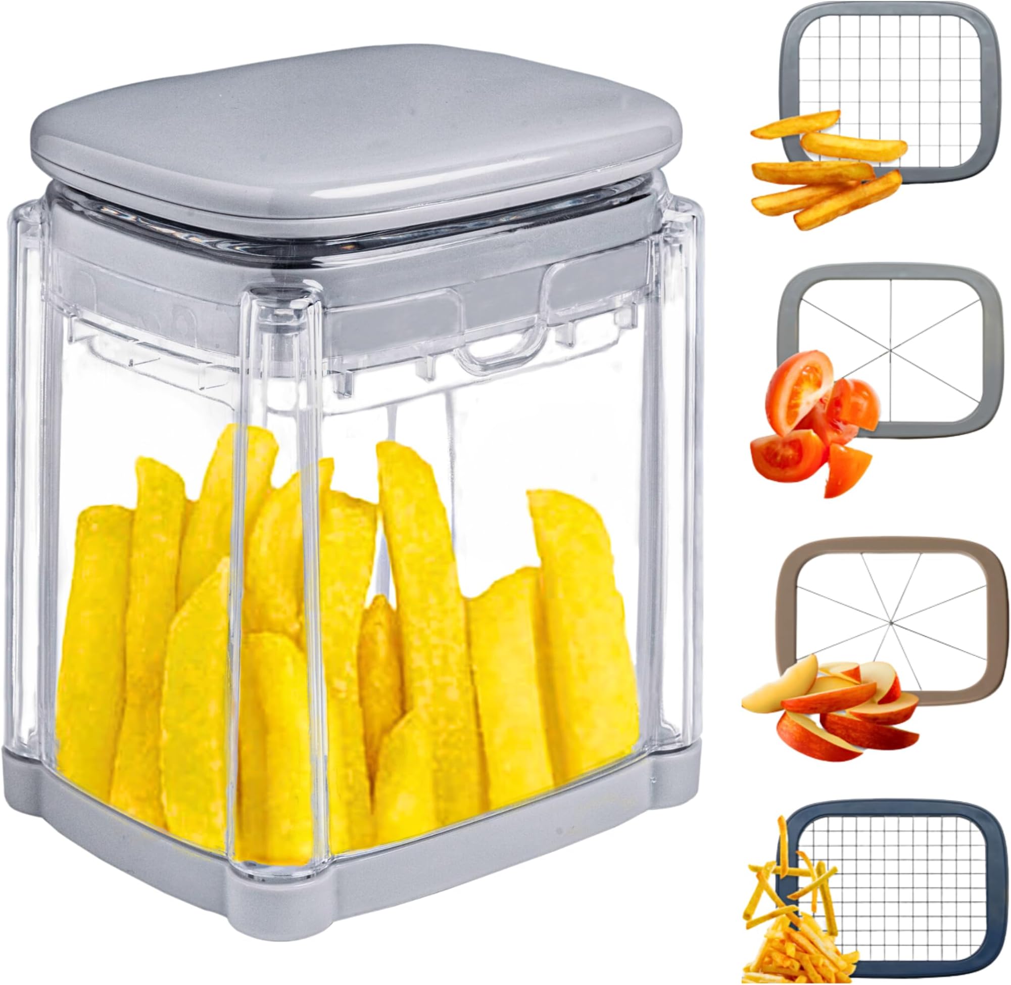 Amazon.com: French Fry Cutter Tool White – Tool Food Dicer Veggie Dicer ...