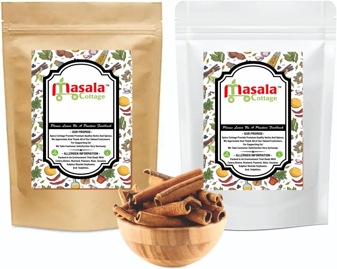 CINNAMON STICKS (QUILLS) CASSIA PREMIUM QUALITY by Masala Cottage® 25g ...