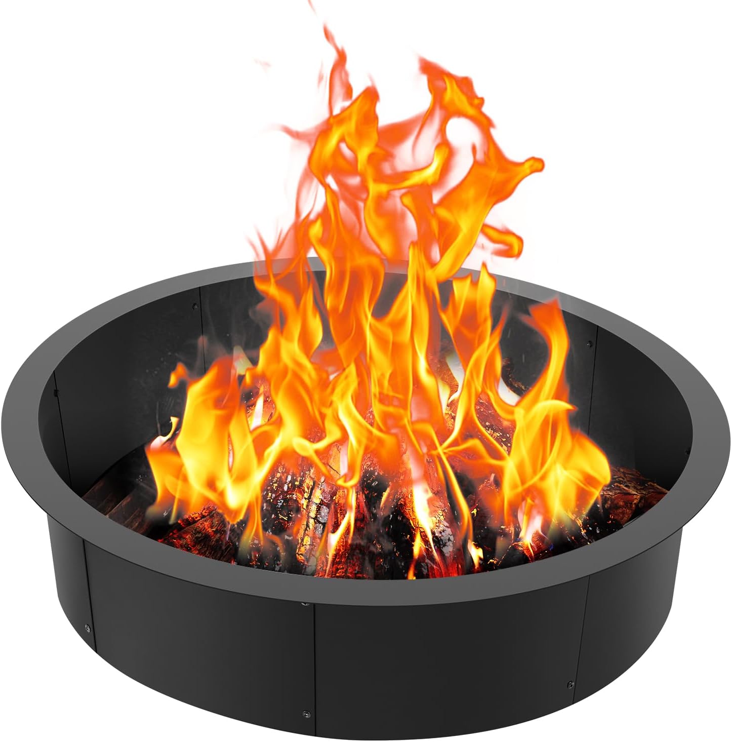Amazon.com: Pleasant Hearth OFW419F0R 28" Round Solid Steel Fire Ring ...