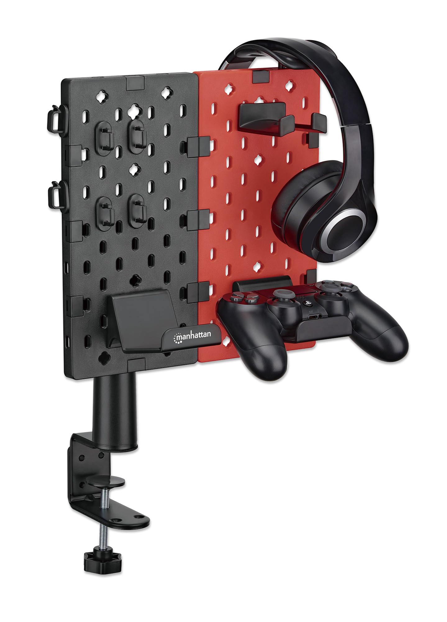 Amazon.com: MANHATTAN Clamp-on Desk Pegboard – 360 Degree Rotatable ...