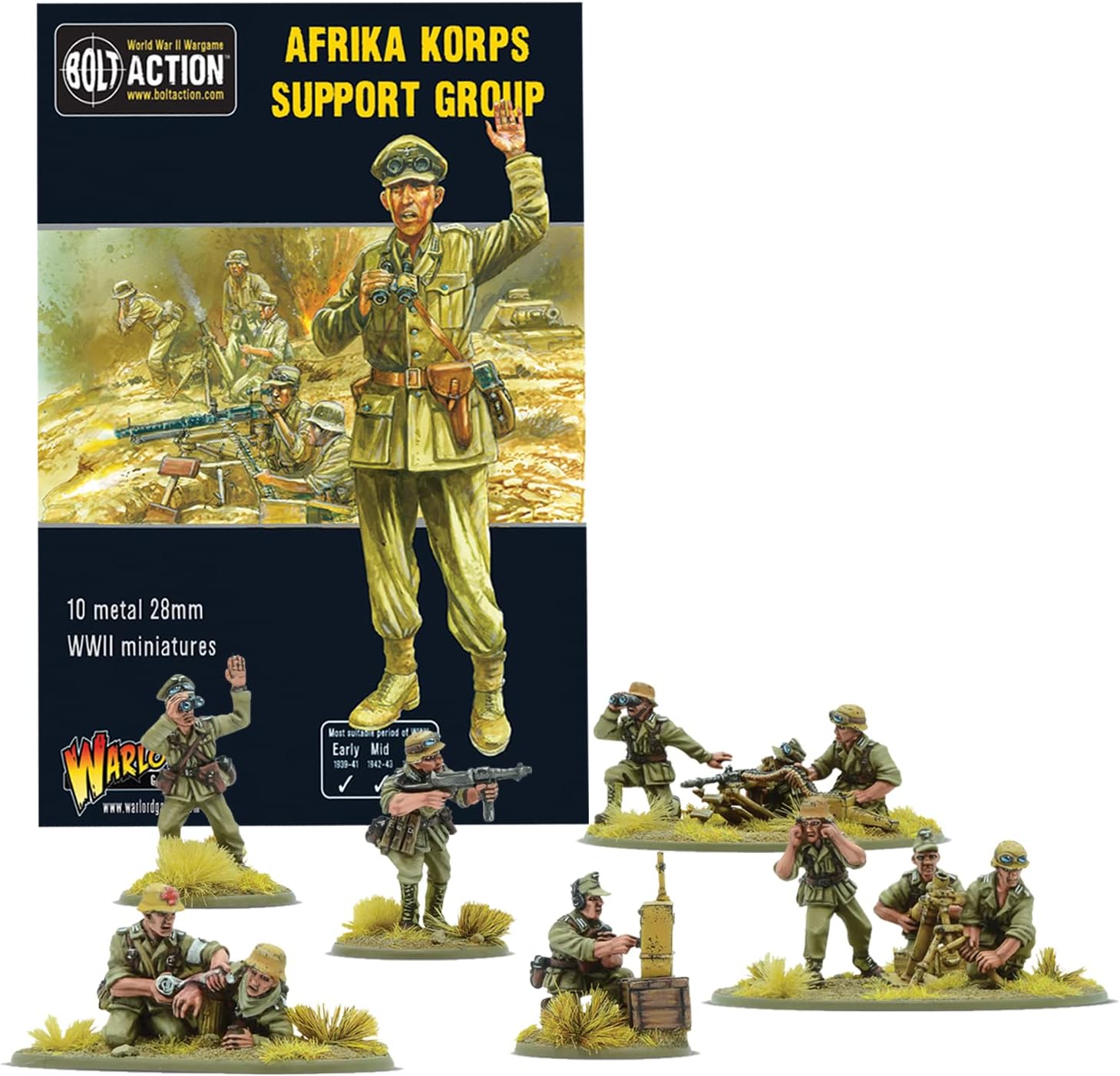 Wargames Delivered - Bolt Action Afrika Korps Support Group 28mm ...