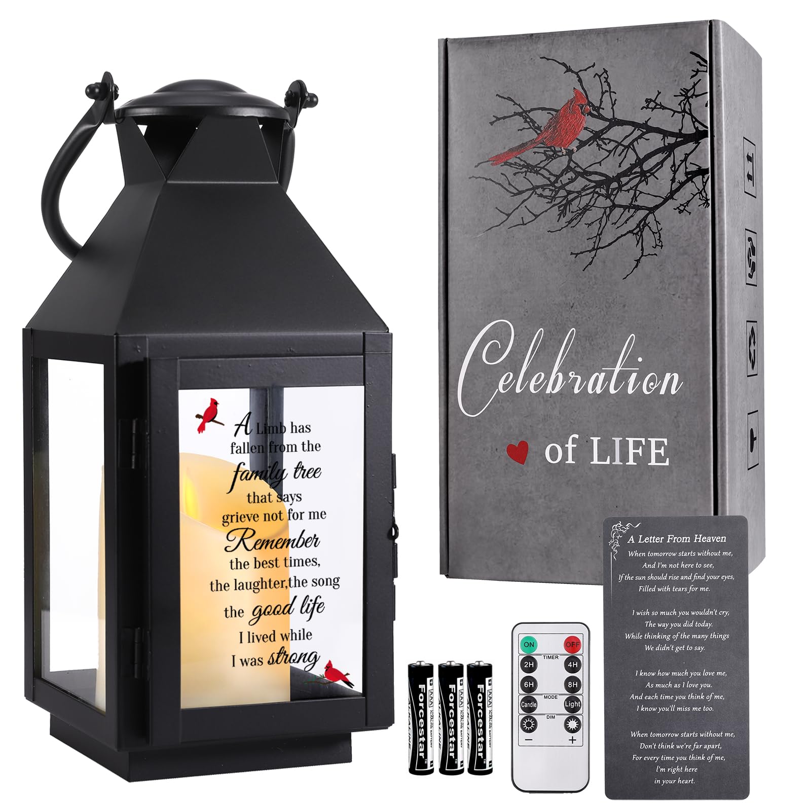Amazon.com: Memorial Lantern, Sympathy Gifts for Loss of Mom/Loved One ...