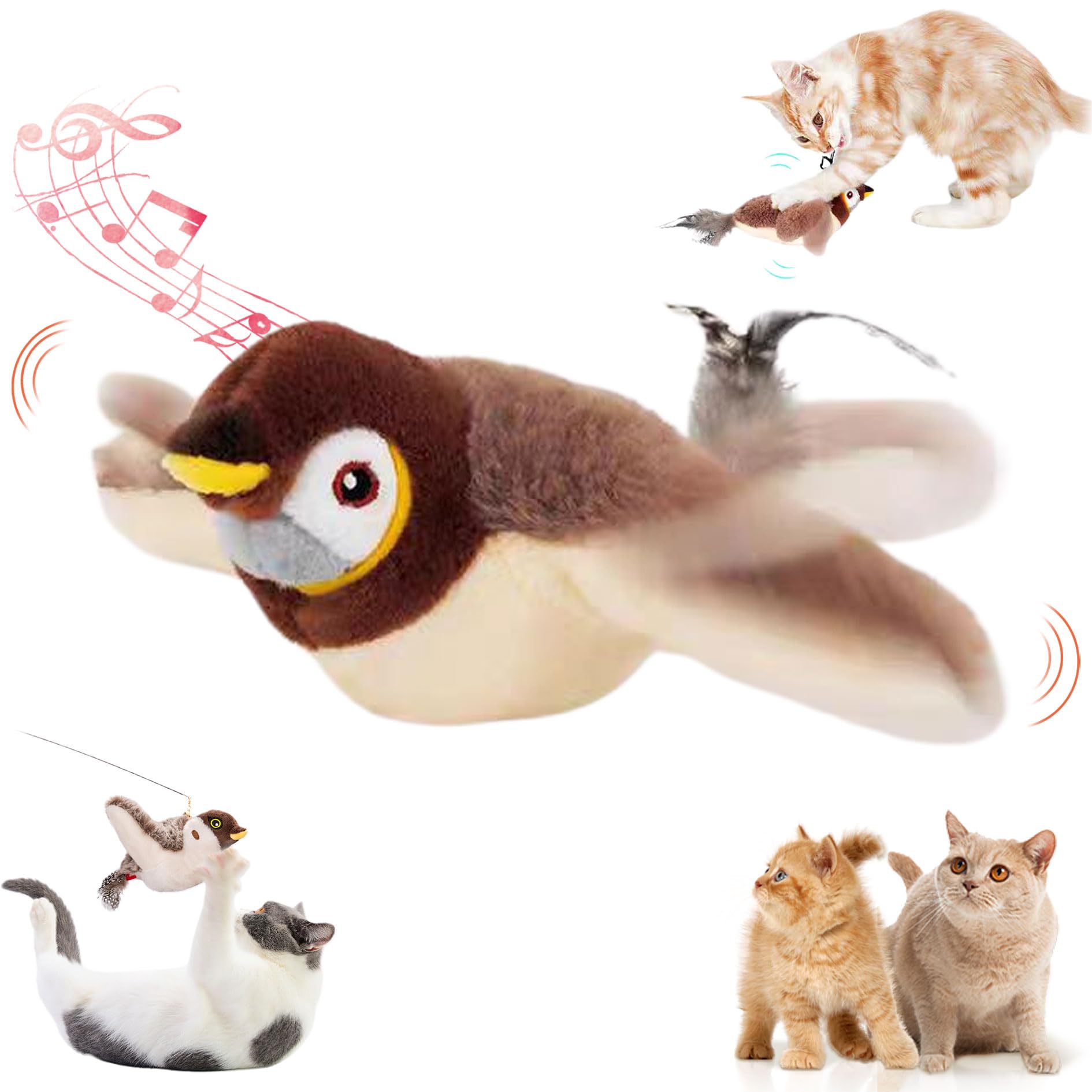Flying Bird Cat Toy,Bird Cat Toy,Bird Interactive Cat Toys,Interactive ...