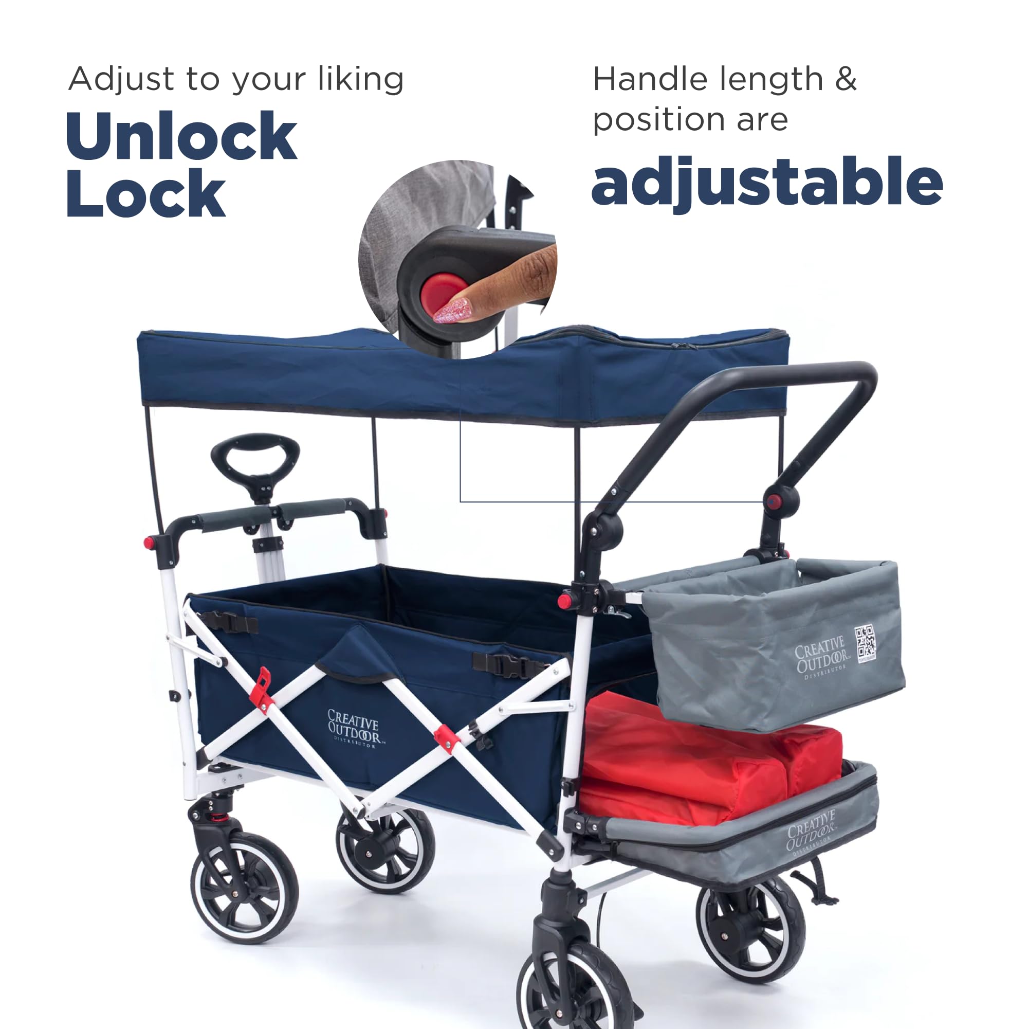 Snapklik.com : Creative Outdoor Push Pull Collapsible Stroller Wagon ...