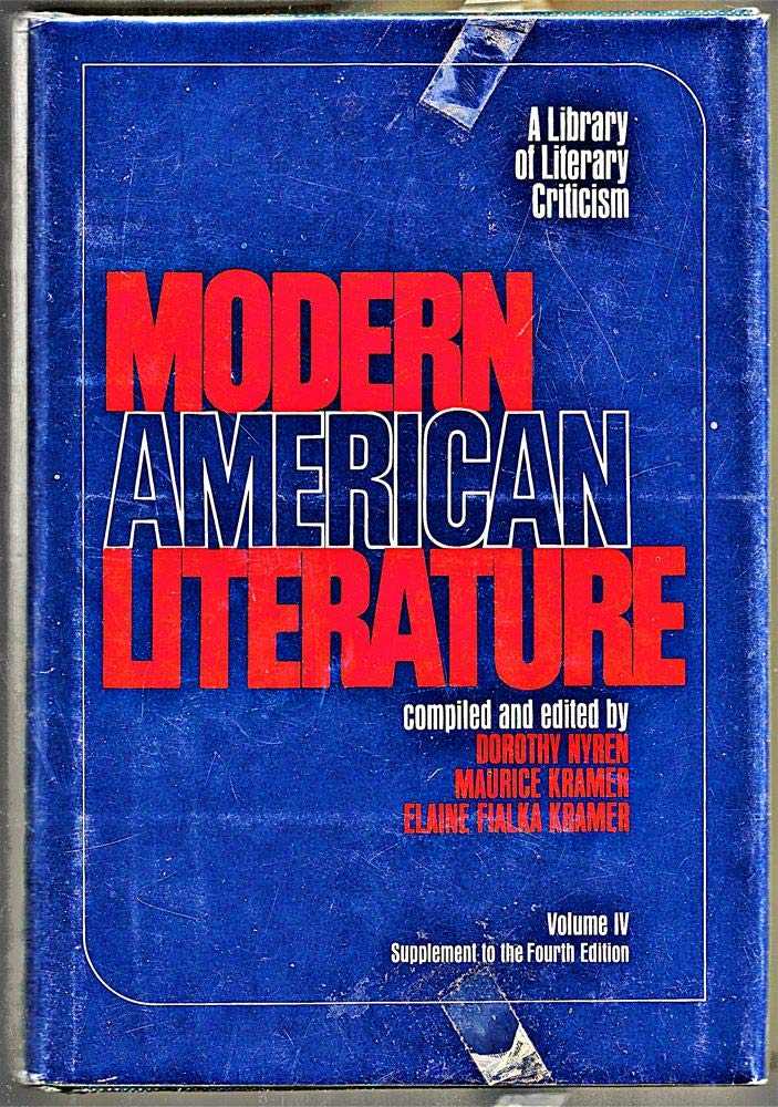 Modern American Literature (Library of Literary Criticism): Curley ...
