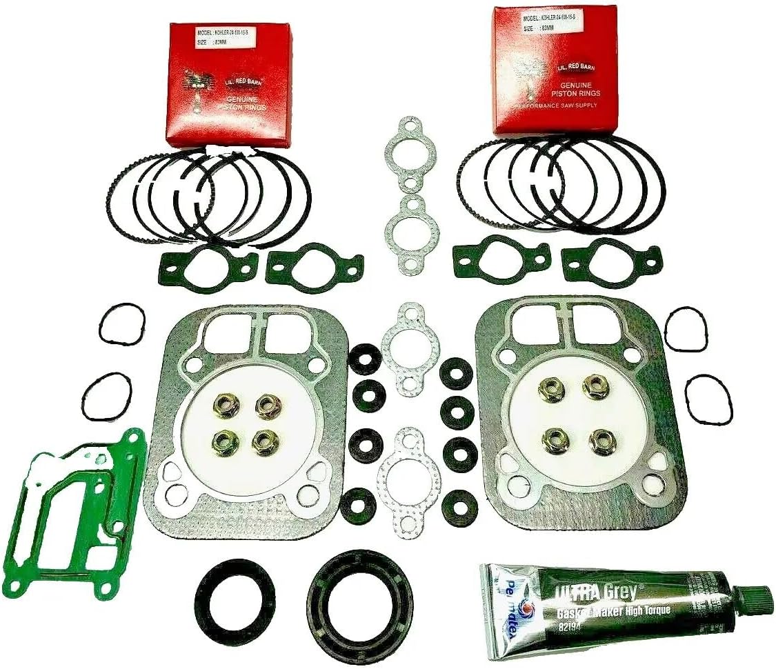 Amazon.com : Lil Red Barn Engine Rebuild Kit with Gaskets and Rings ...