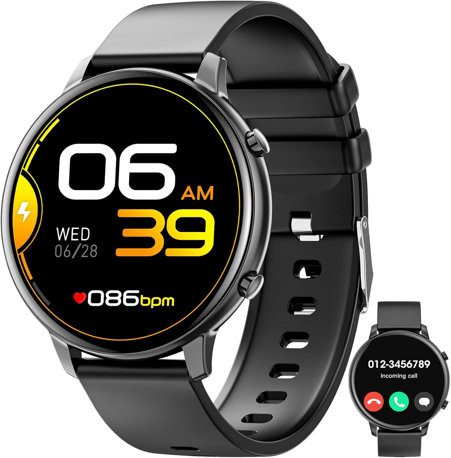 Smart Watch,1.39" Touch Screen Smart Watches for Men Women Answer/Make ...