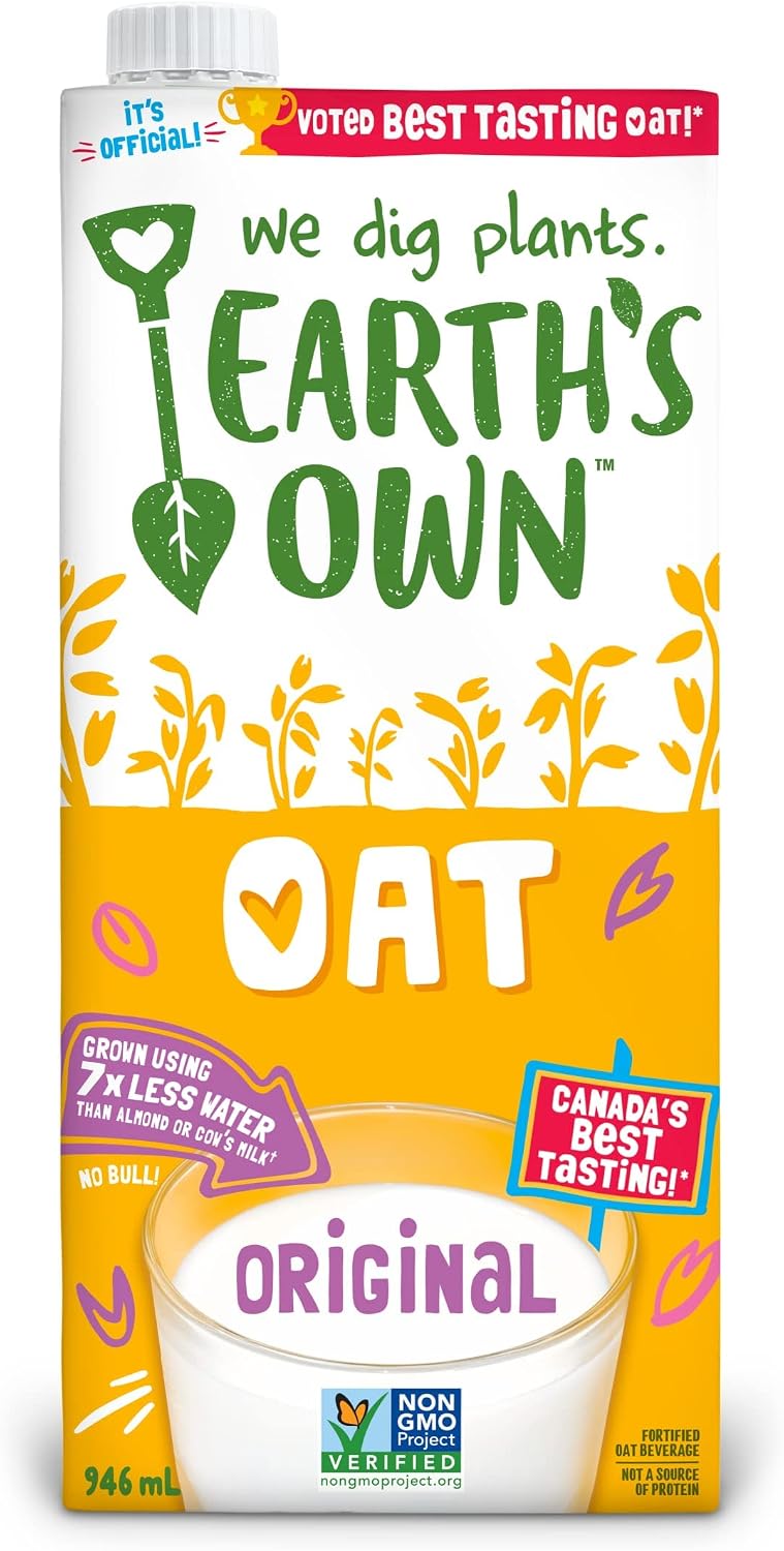 Earth's Own – Lait d'avoine original | 946 ml | Boisson à base de ...