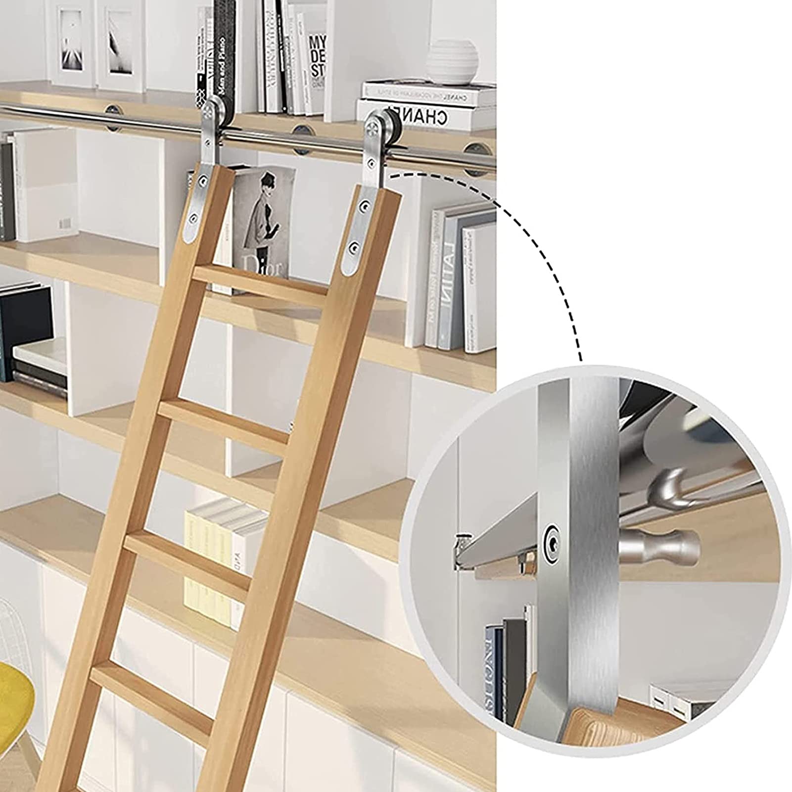 Guida Acciaio Scala Scorrevole Kit Scorrimento Scala Rolling Track ...