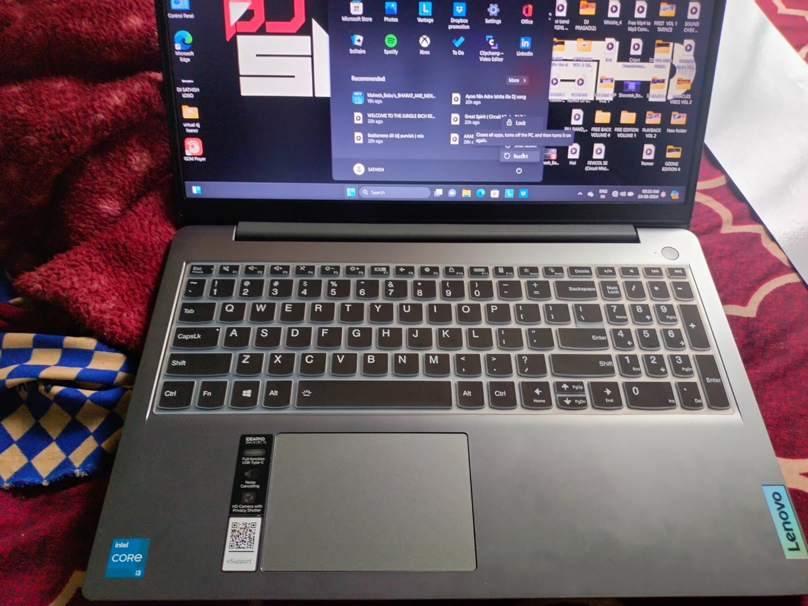 Saco Laptop Keyboard Protector Cover Compatible for Lenovo Ideapad Slim ...