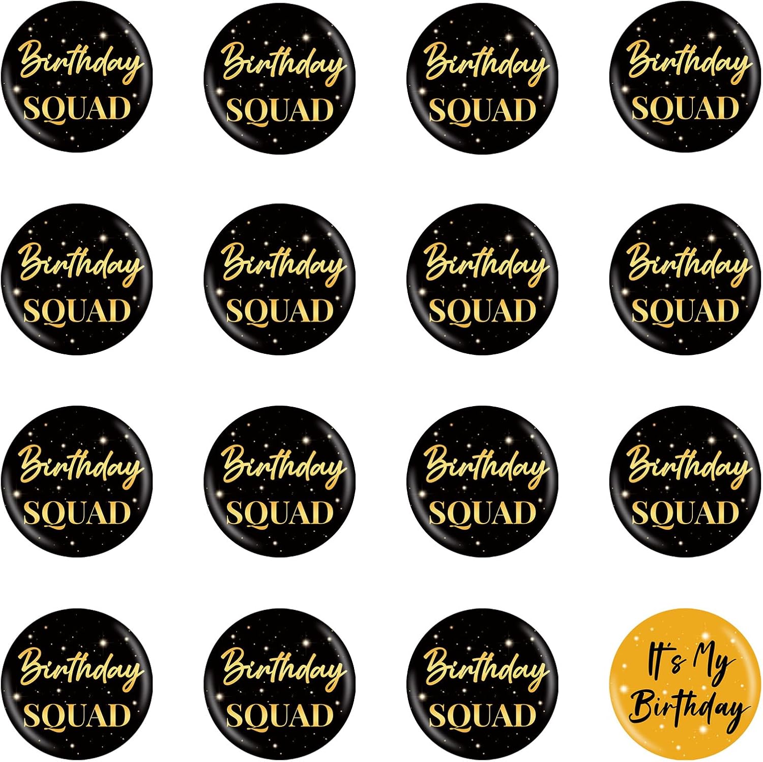 Amazon.com: Birthday Squad Pins, It's My Birthday Pin, Happy Birthday ...